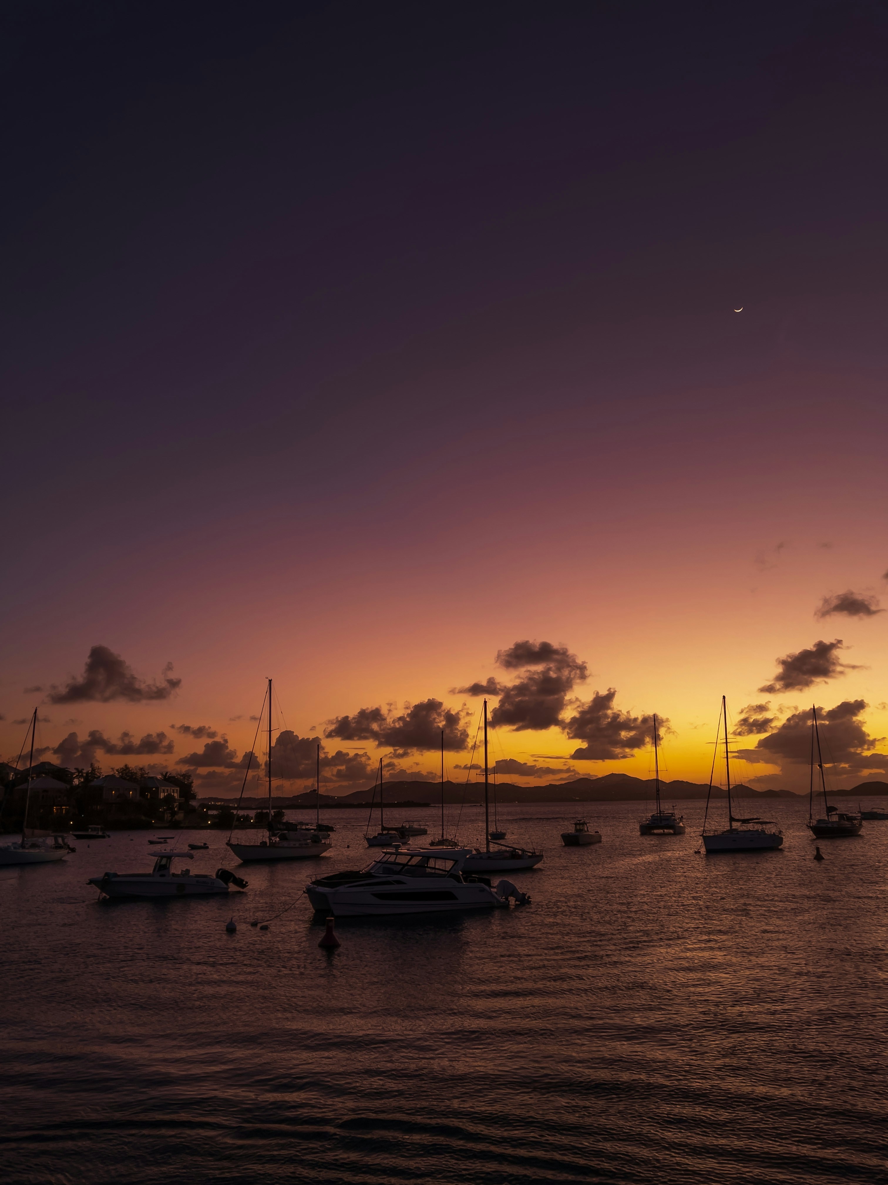 Sunset on the salty coast