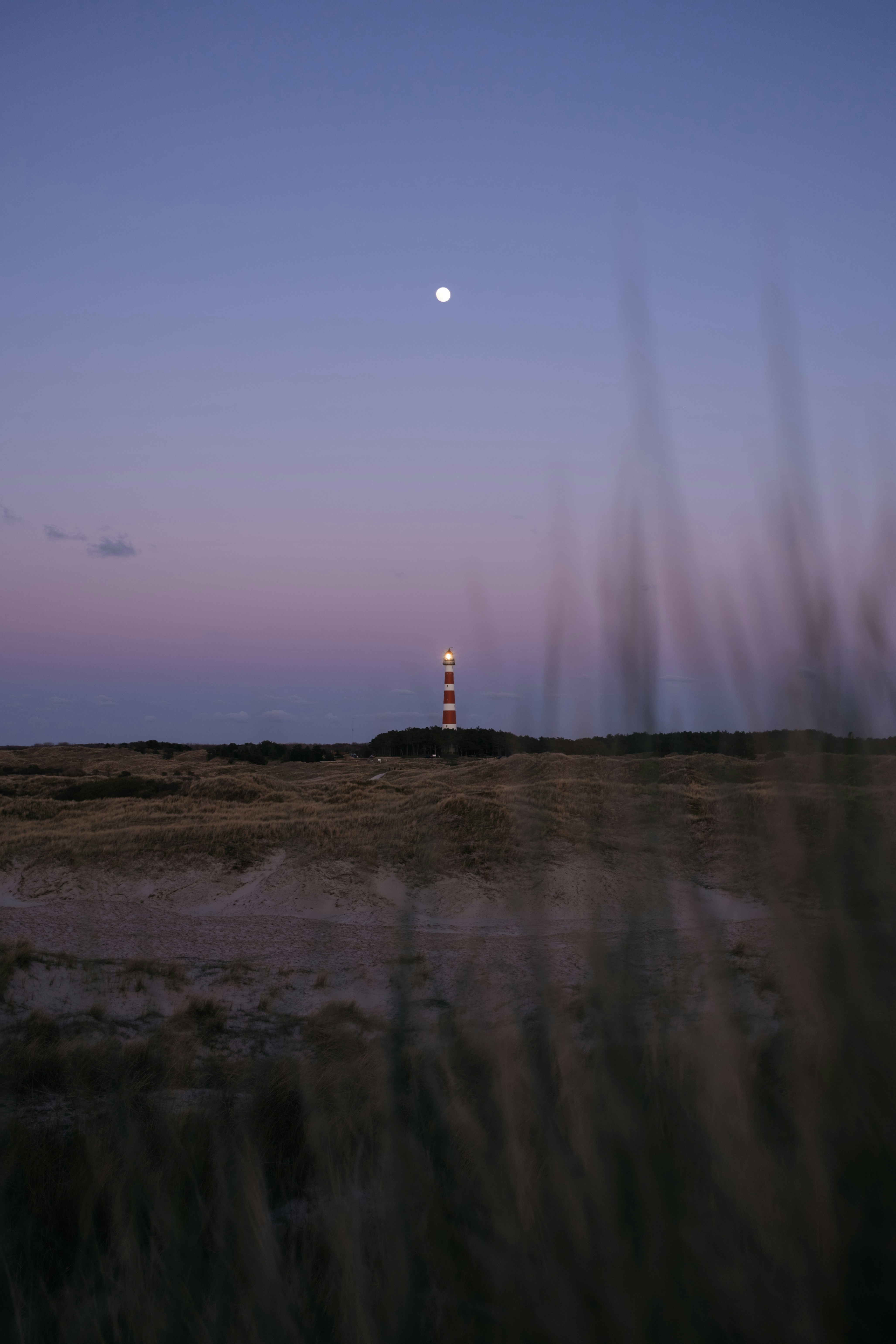 Guiding Light Against the Twilight Sky