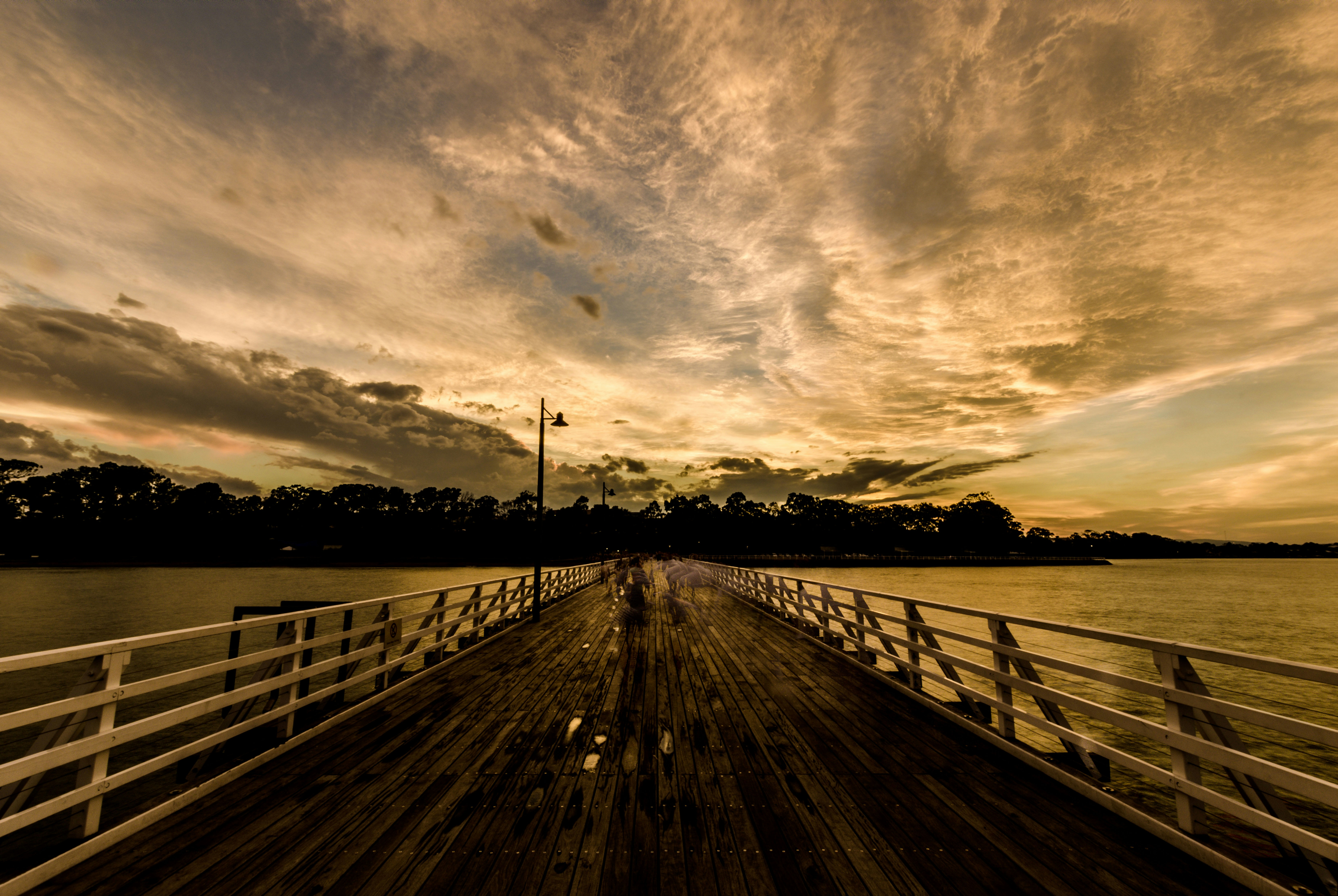 Brown wooden dock under cloudy sky during daytime photo – Free ...