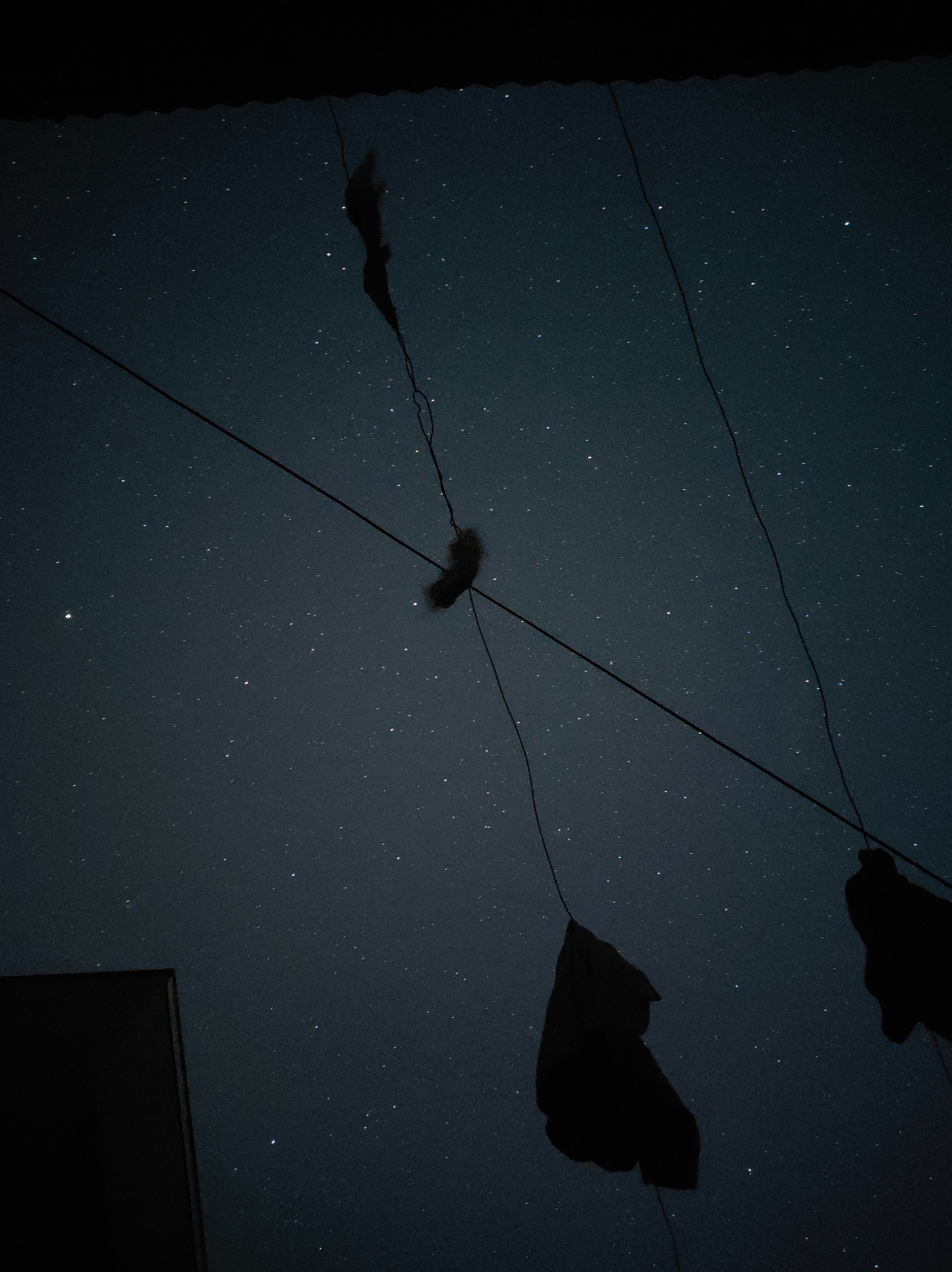 Astral Wires: A Quiet Night Under Hanging Threads