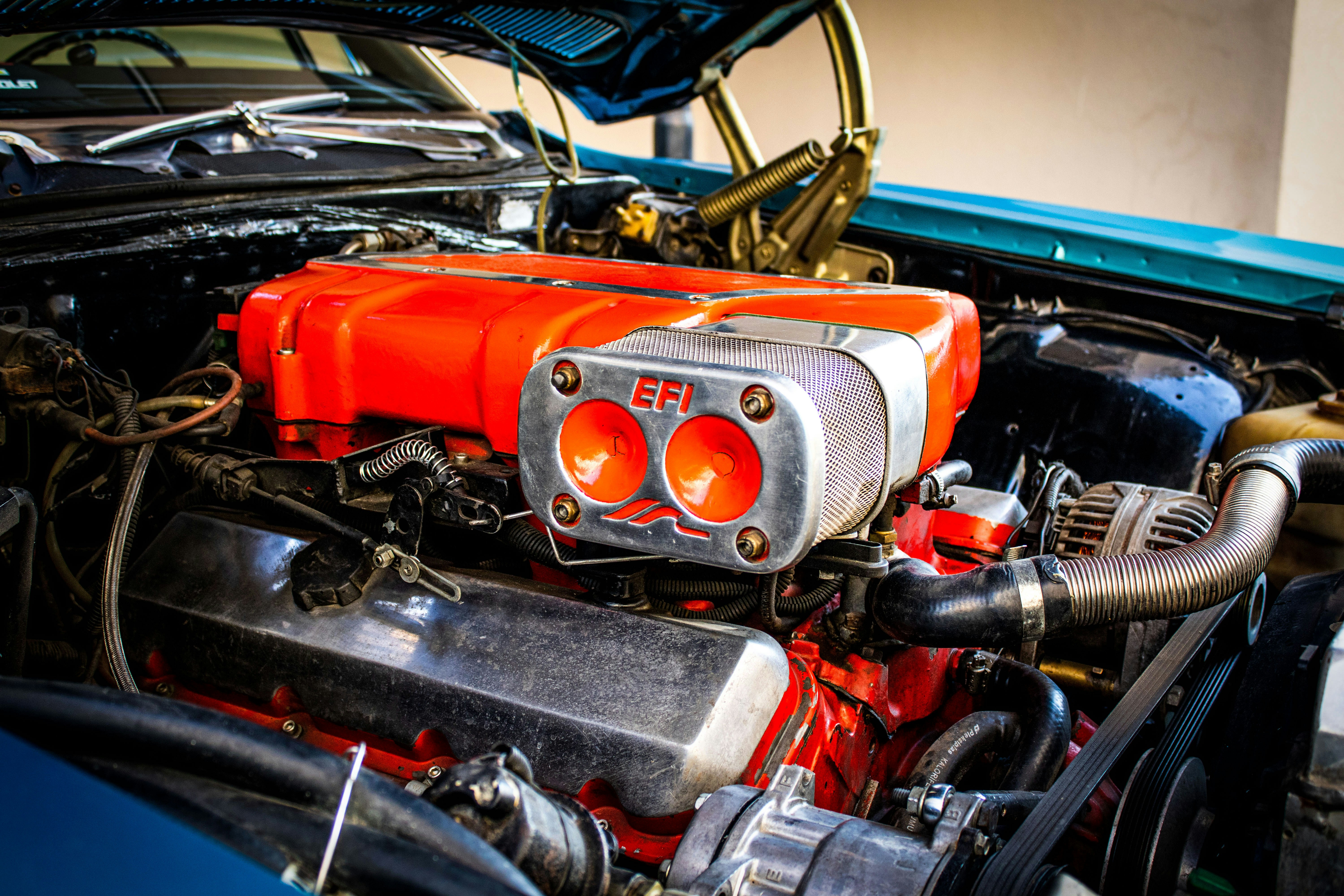 Black and red car engine photo – Free Engine Image on Unsplash