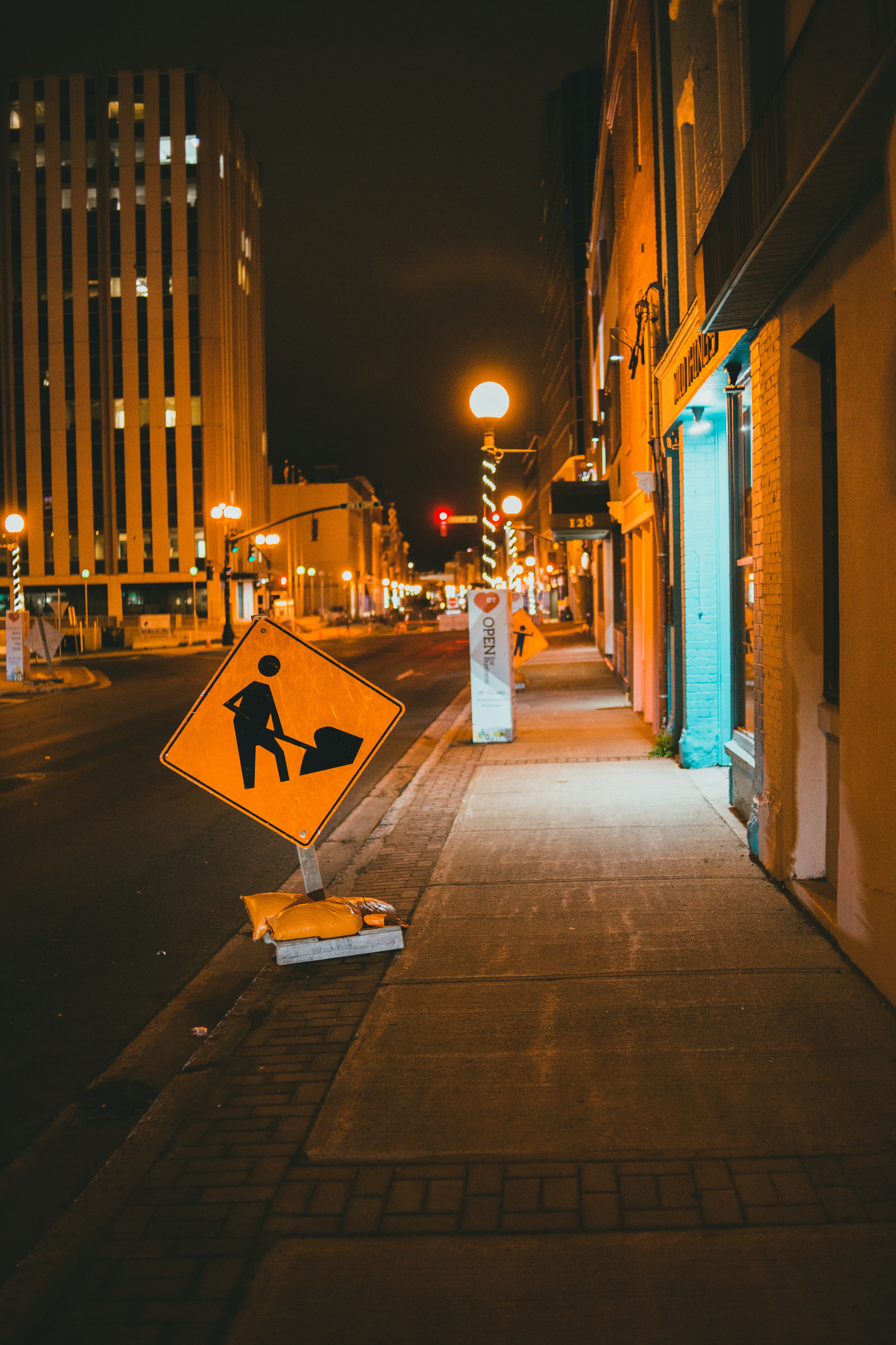 Yellow and black road sign photo – Free Symbol Image on Unsplash