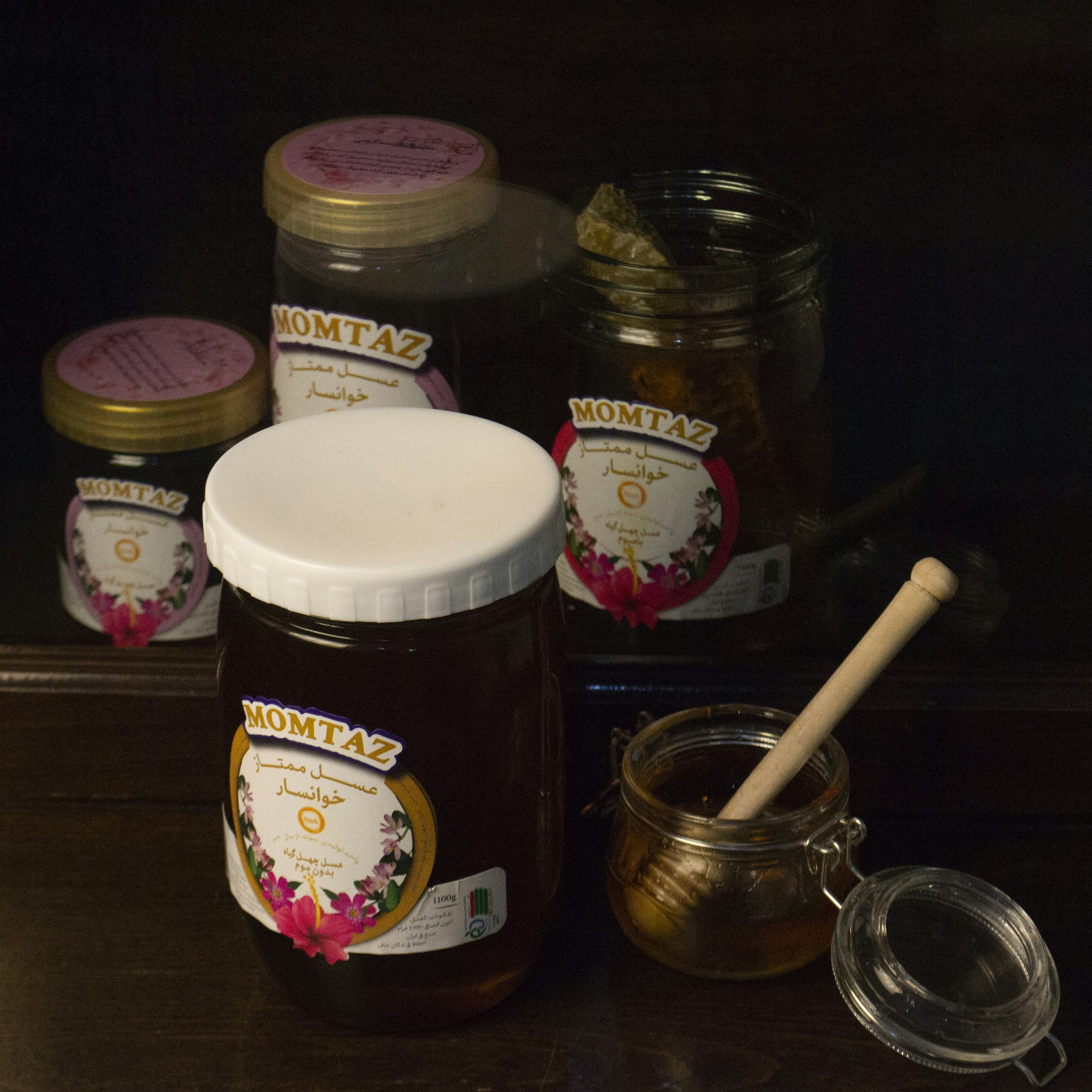 Honey Jar Ensemble: Quiet Pantry Portrait