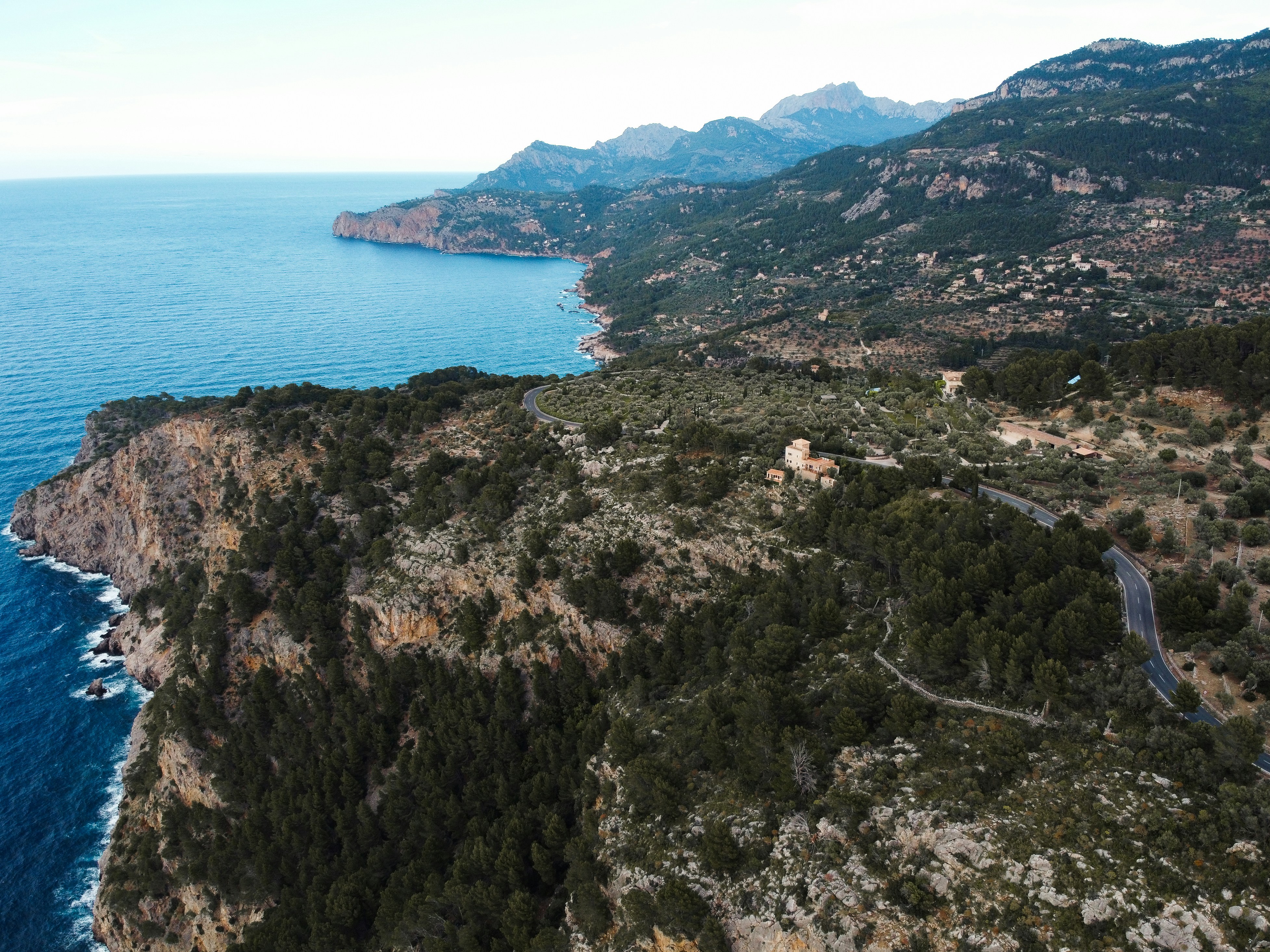 Winding Cliffside Road Along the Riviera Edge