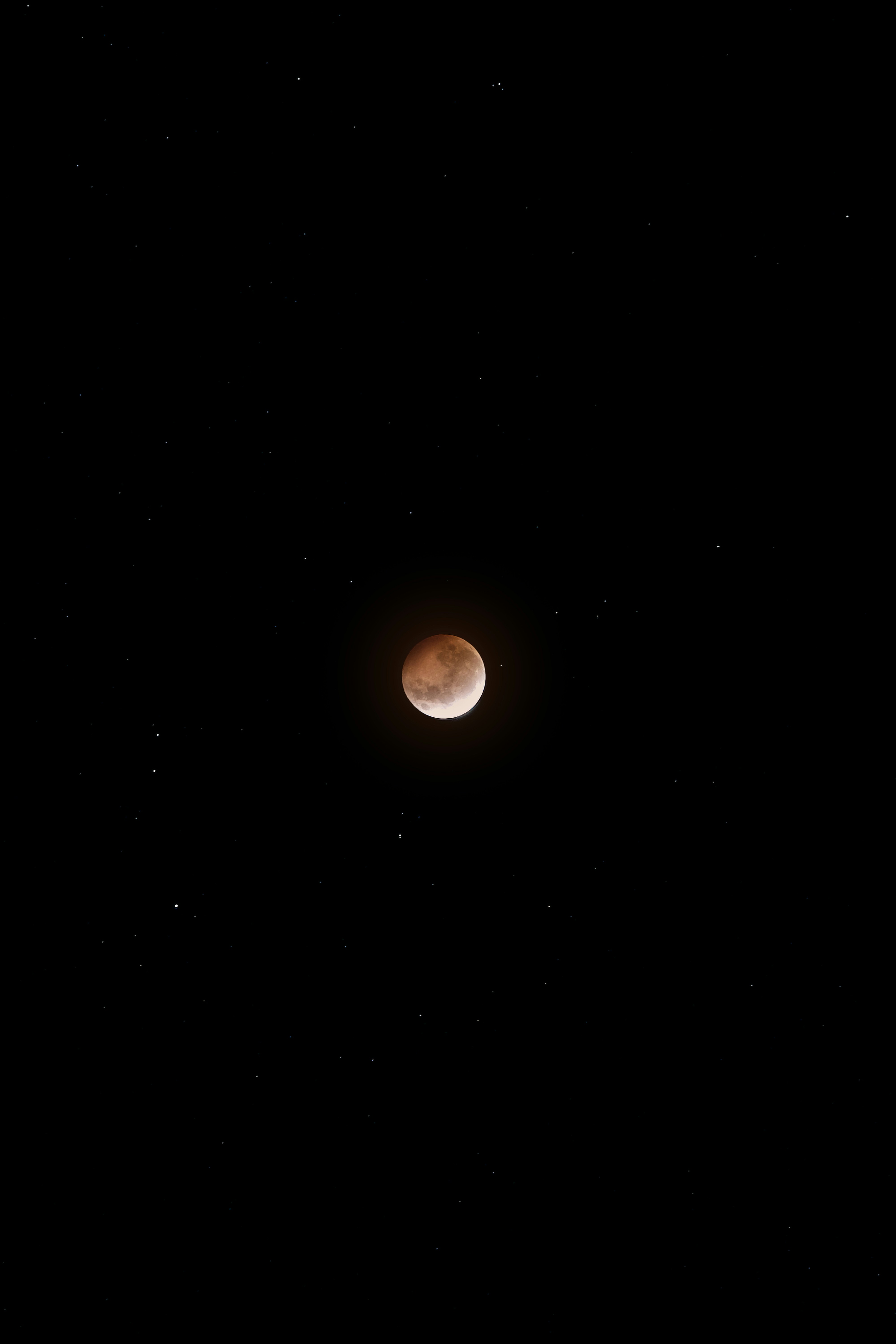 Copper Crescent in a Quiet Starfield