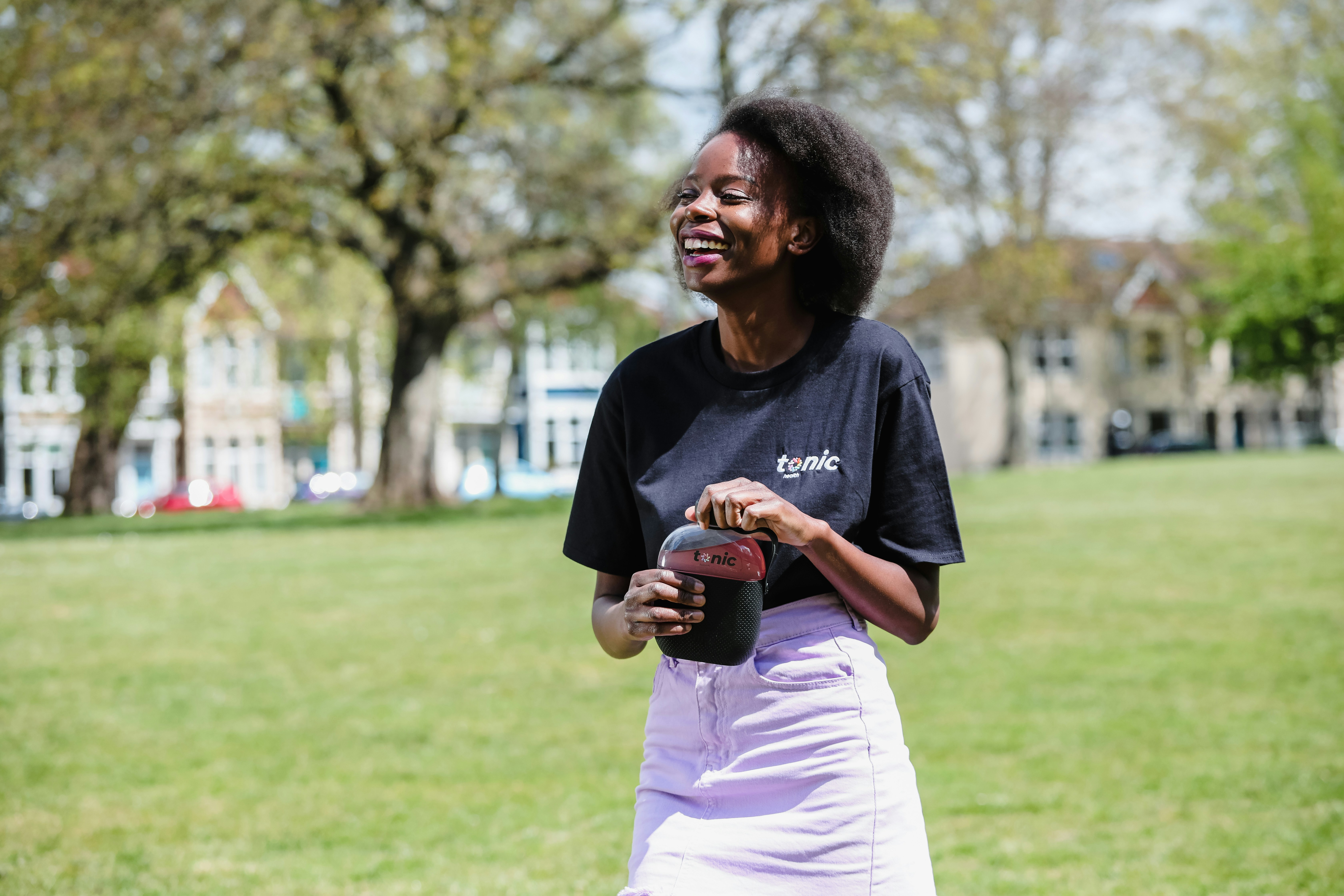 Parkside Joy: A Candid Portrait in Soft Afternoon Light
