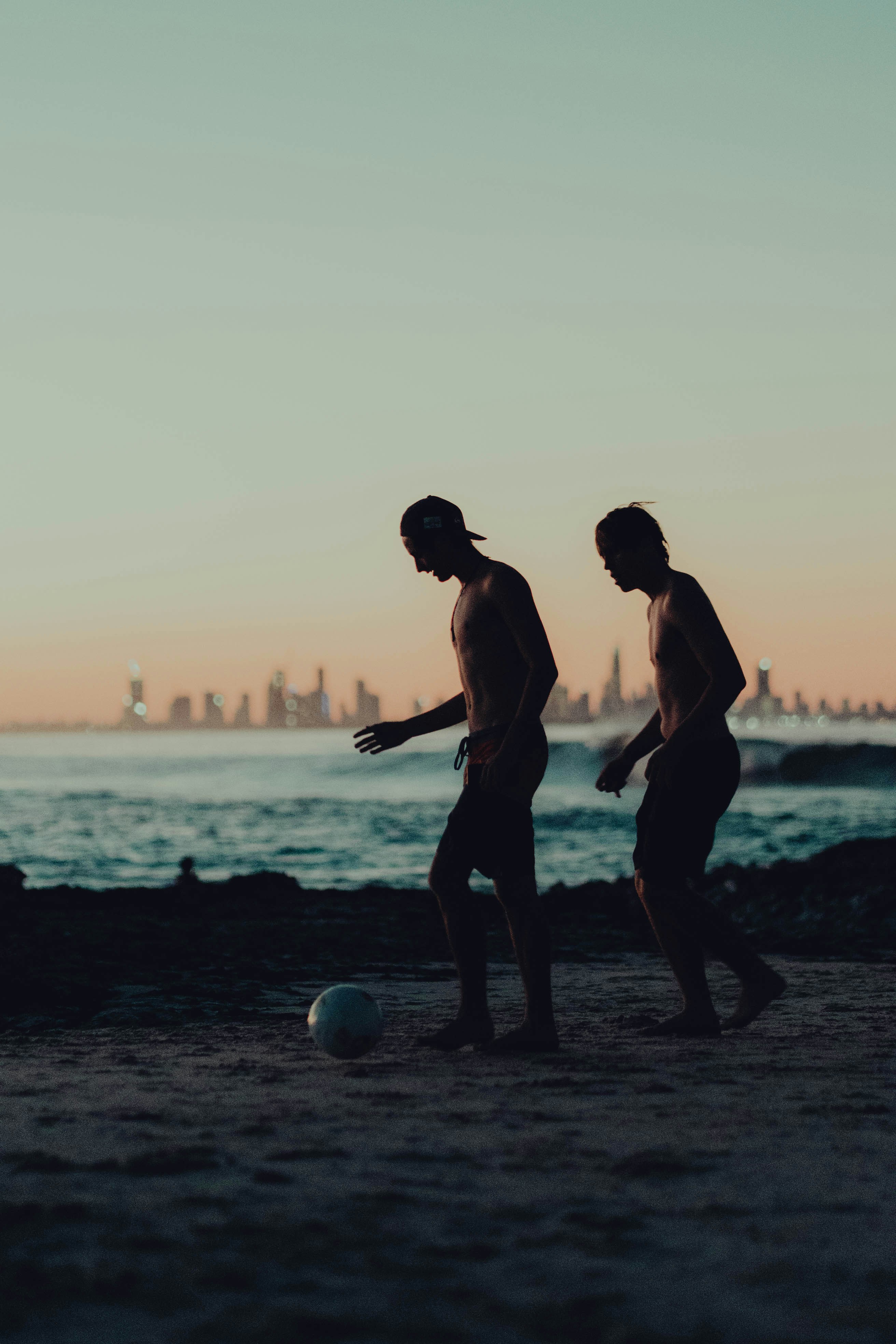 Beach Soccer Sunset