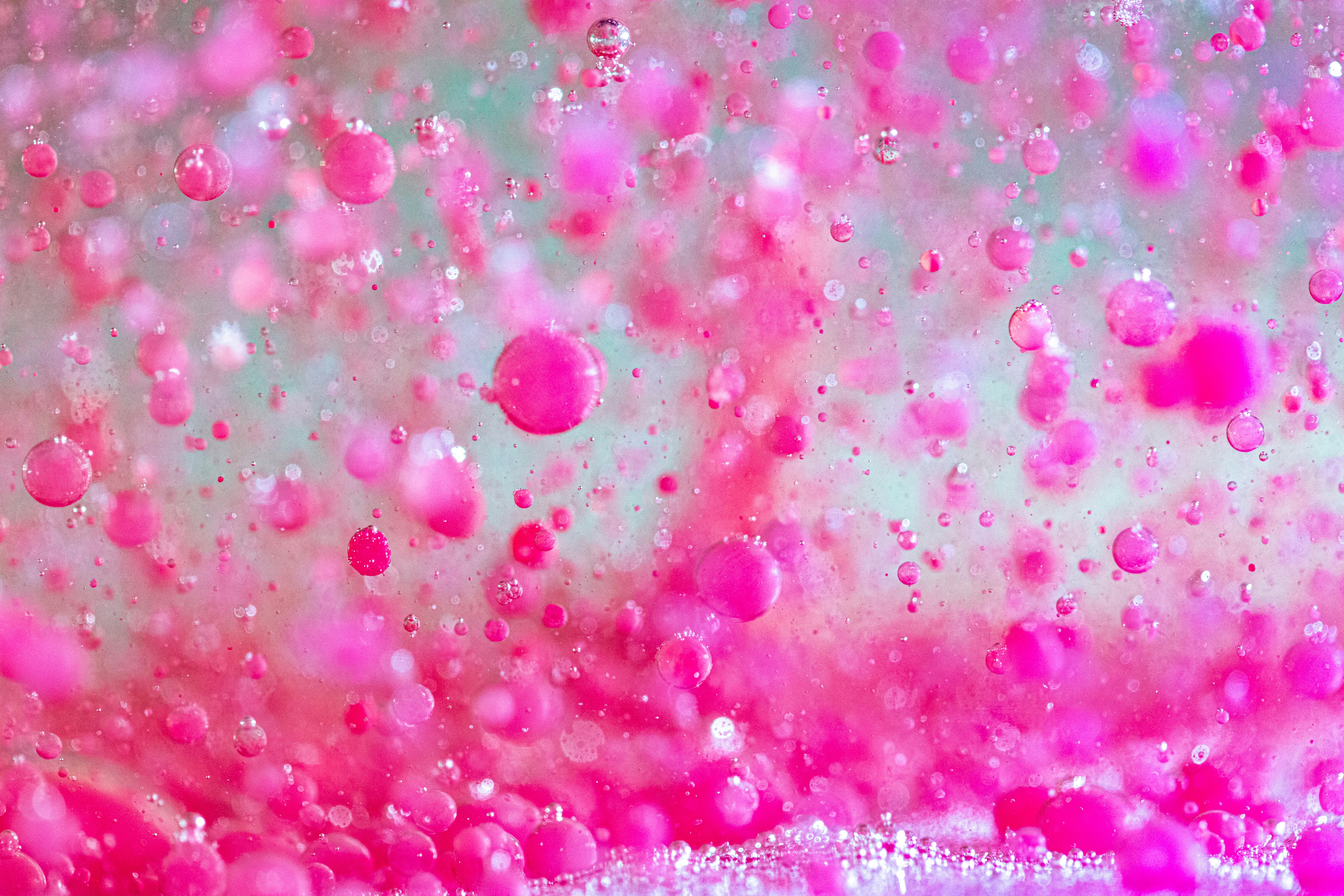 Pink Water Bubble Background