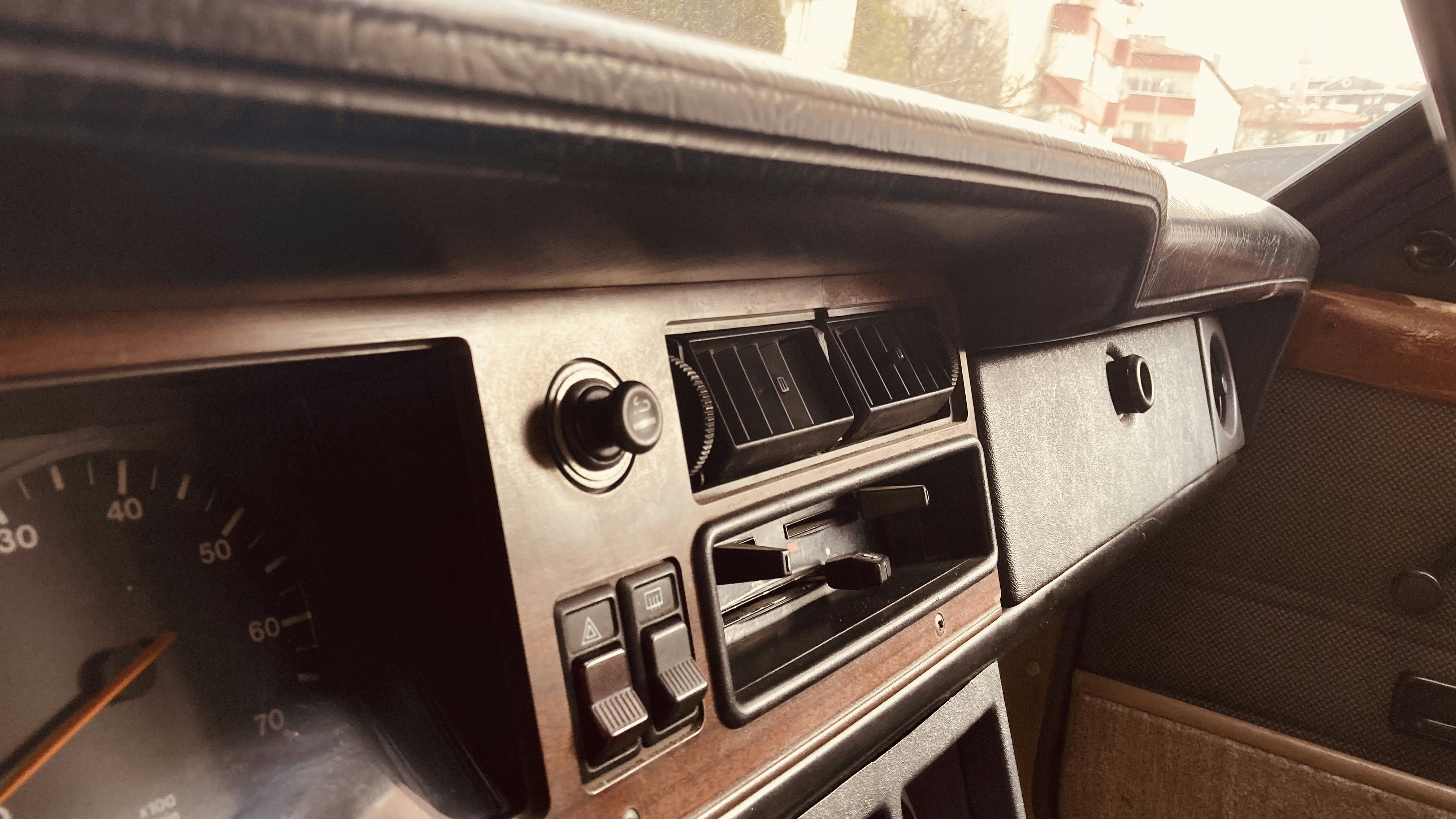 Vintage Car Dashboard Nostalgia