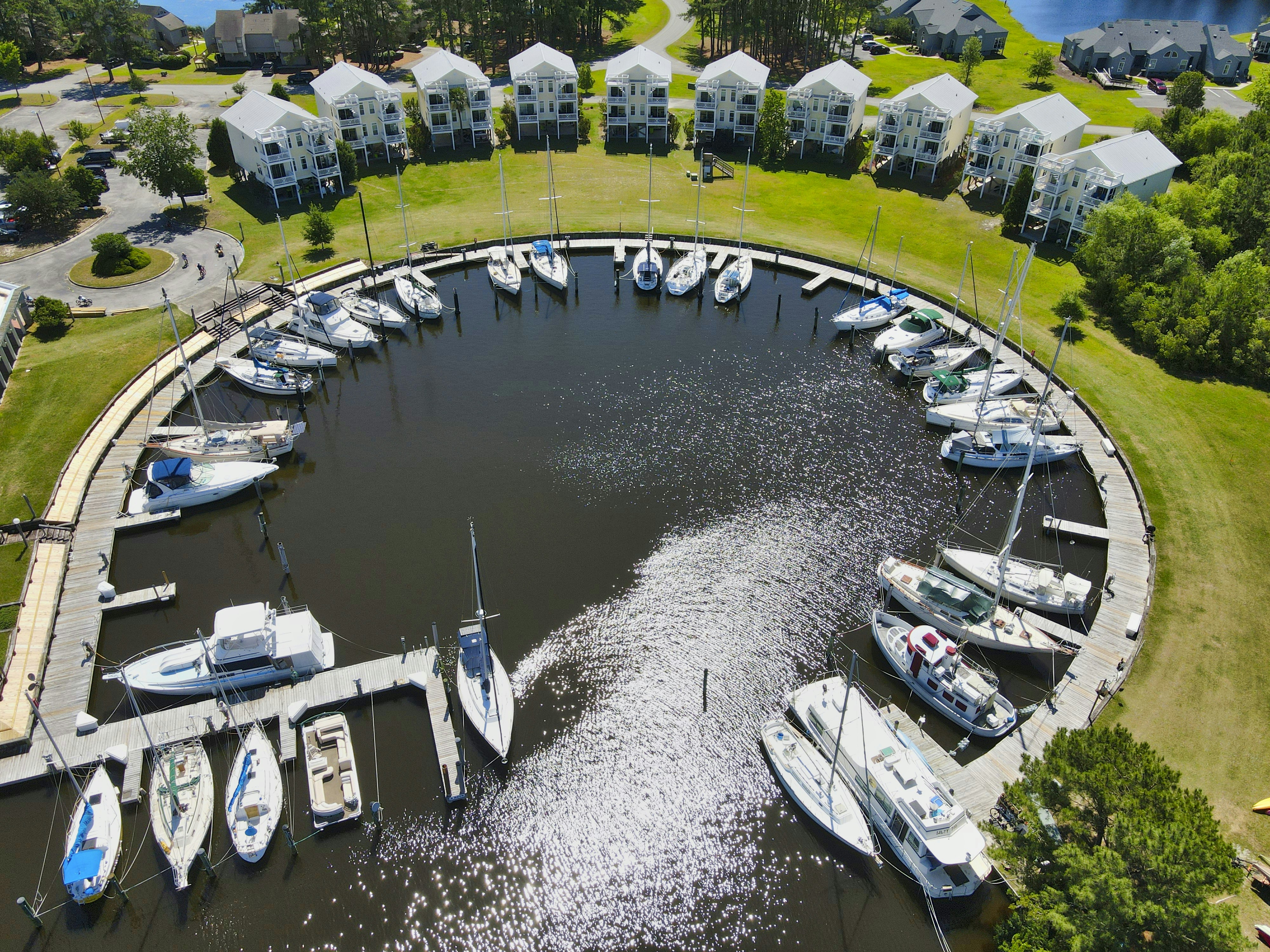 Circular Serenity: Boats in Harmony