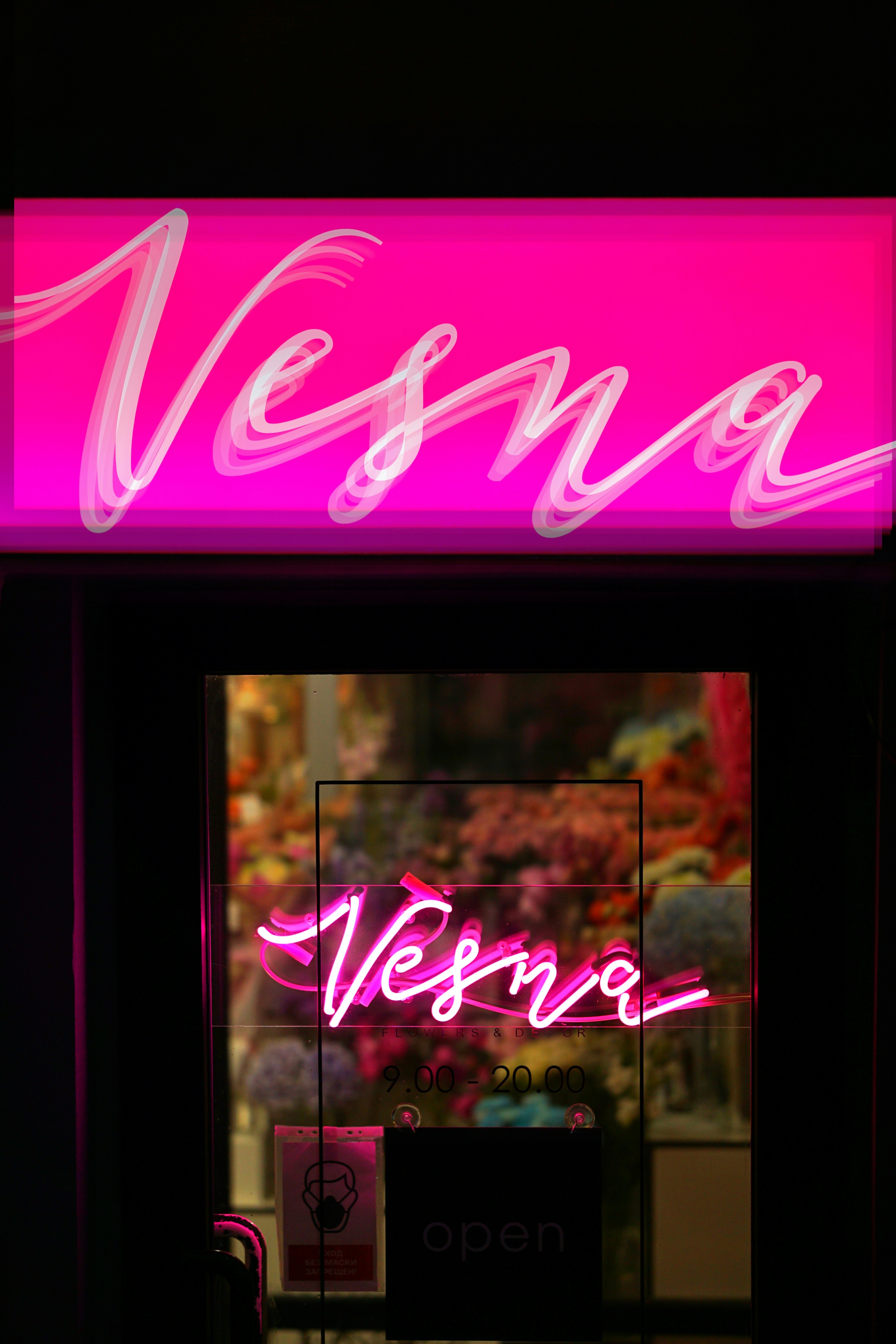 Vesna Neon: A Magenta Night Gate