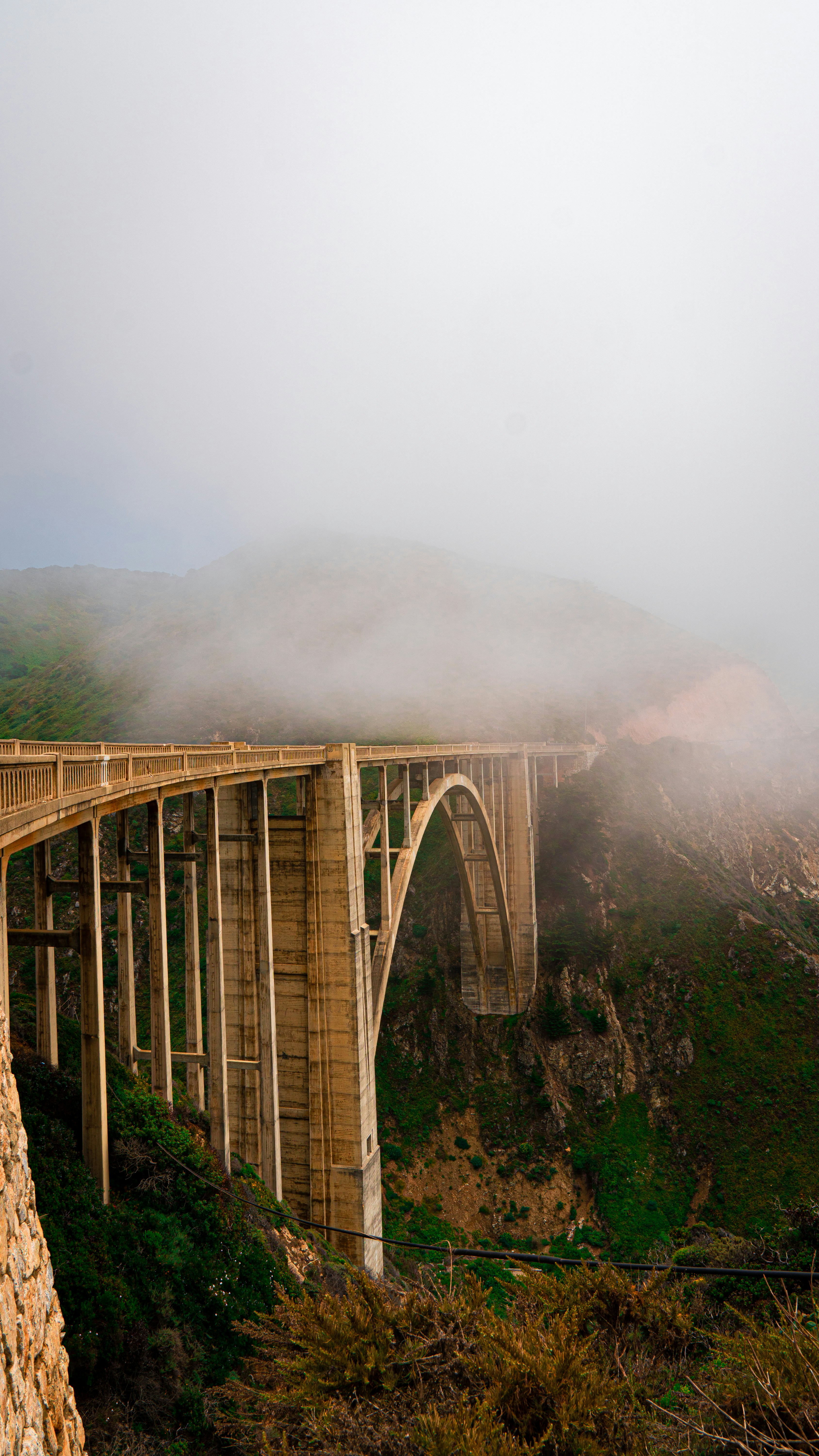 Veil of Mist Over the Majestic Arch