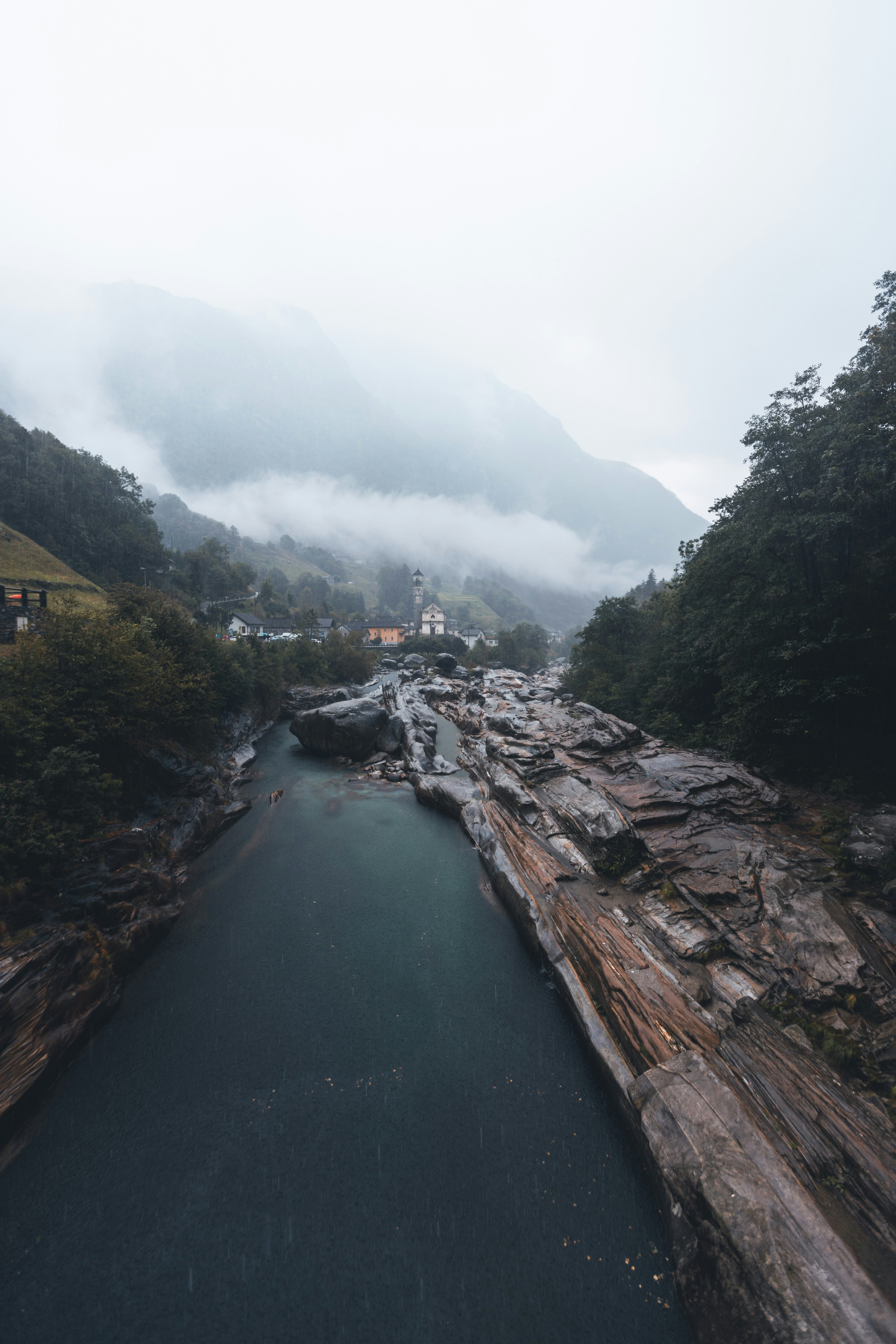 Mistbound Gorge: A River Winding Through Time