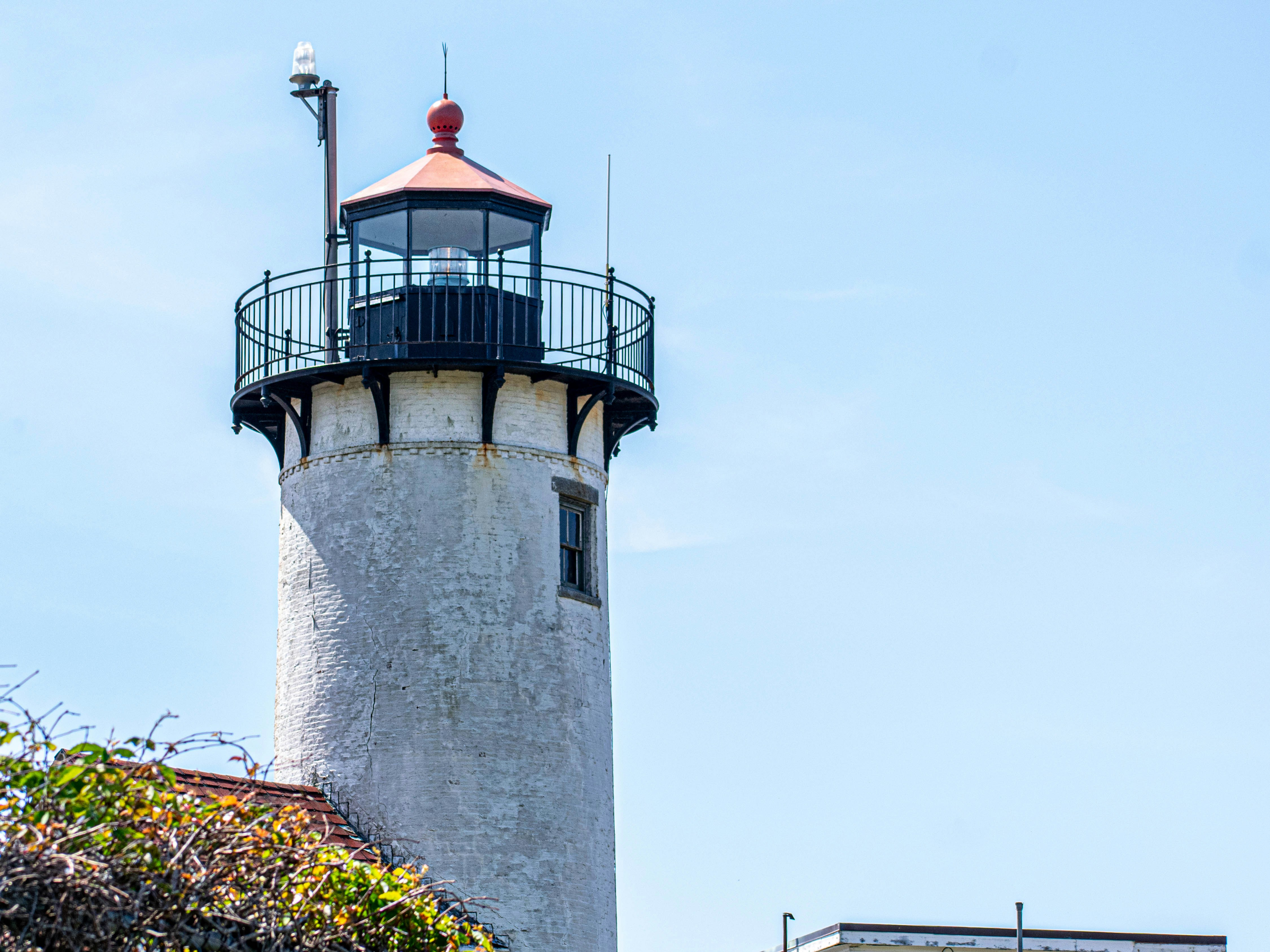 White and black lighthouse under white sky during daytime photo – Free ...