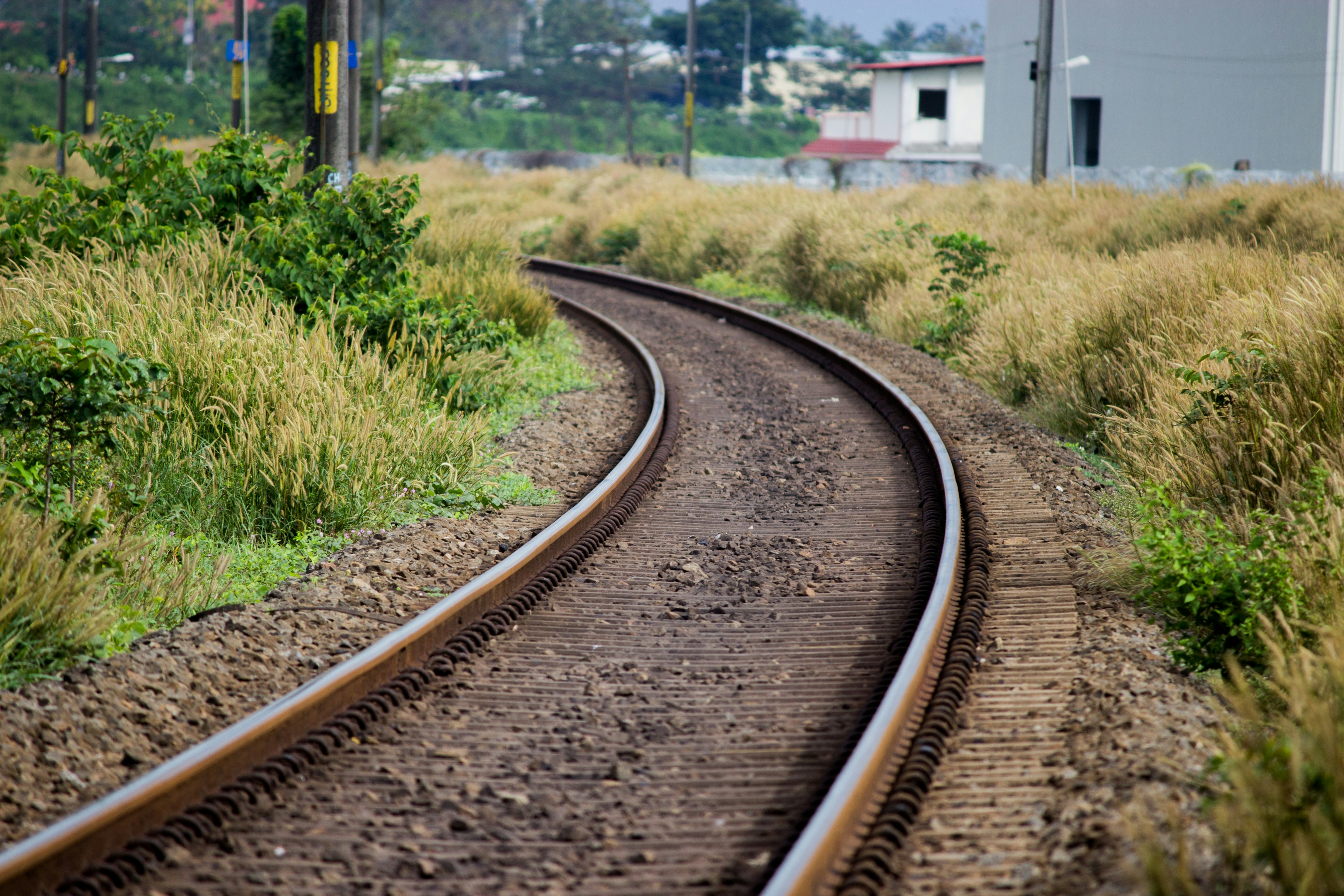 Train Track Side View