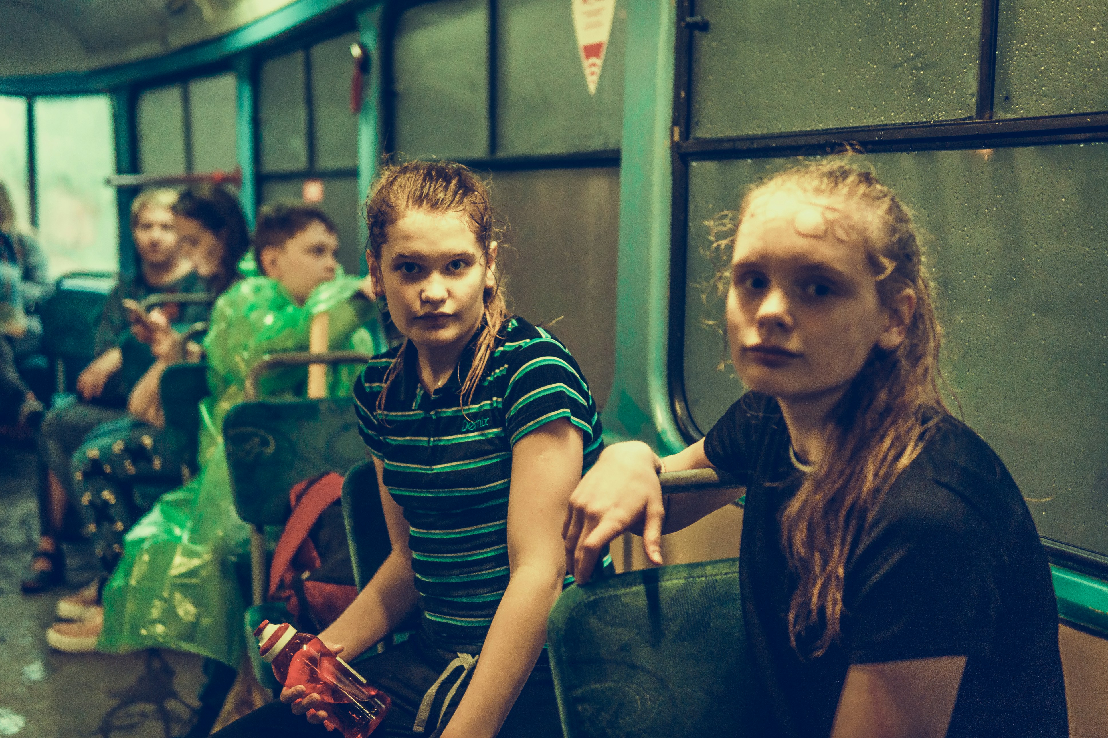 Glimpse of Quiet Tension on a Bus