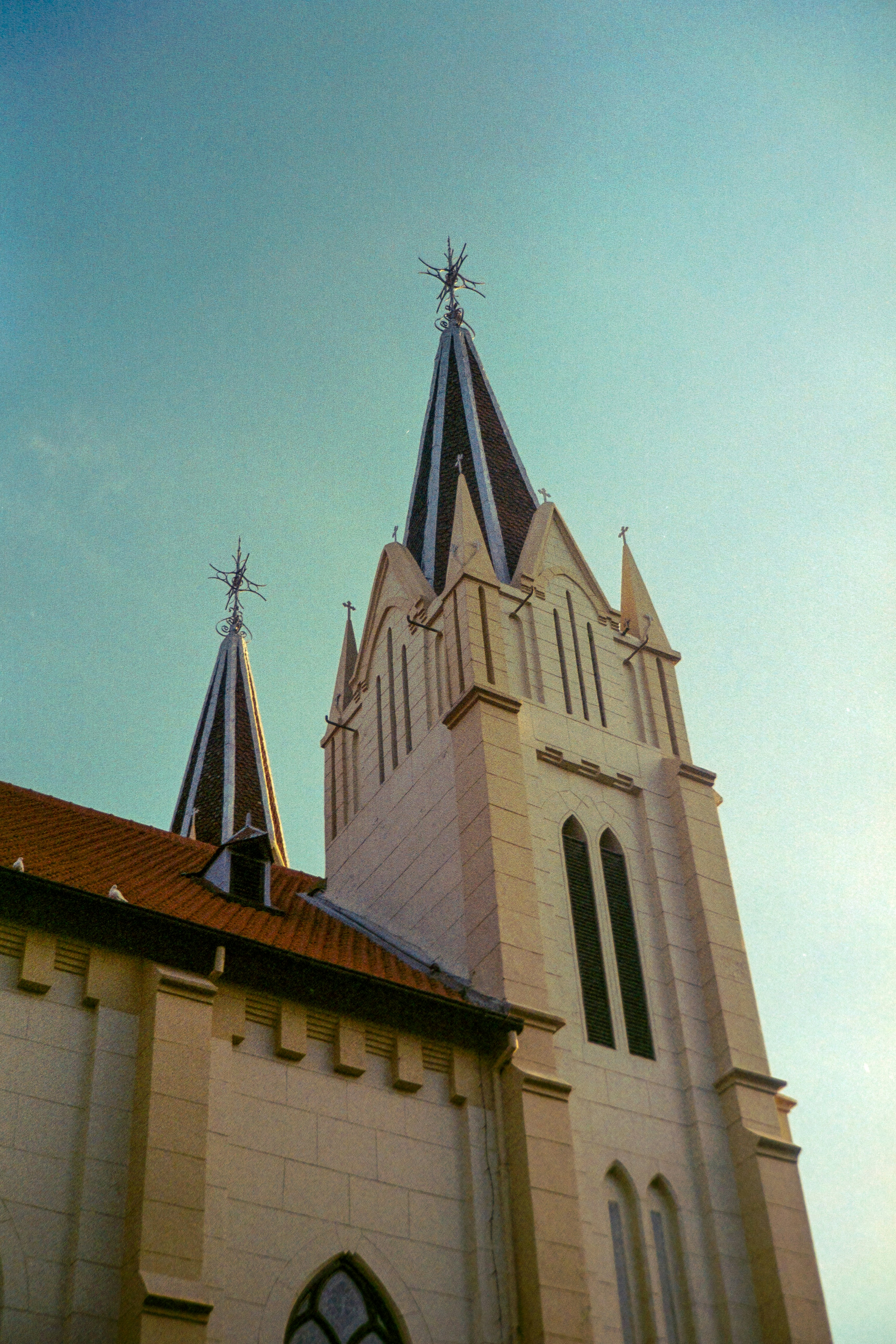 white and brown concrete church