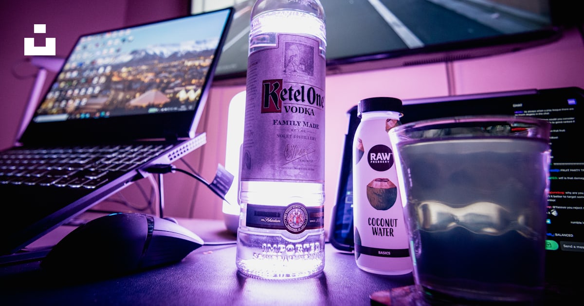 Clear Glass Bottle Beside Clear Drinking Glass Photo Free Alcohol