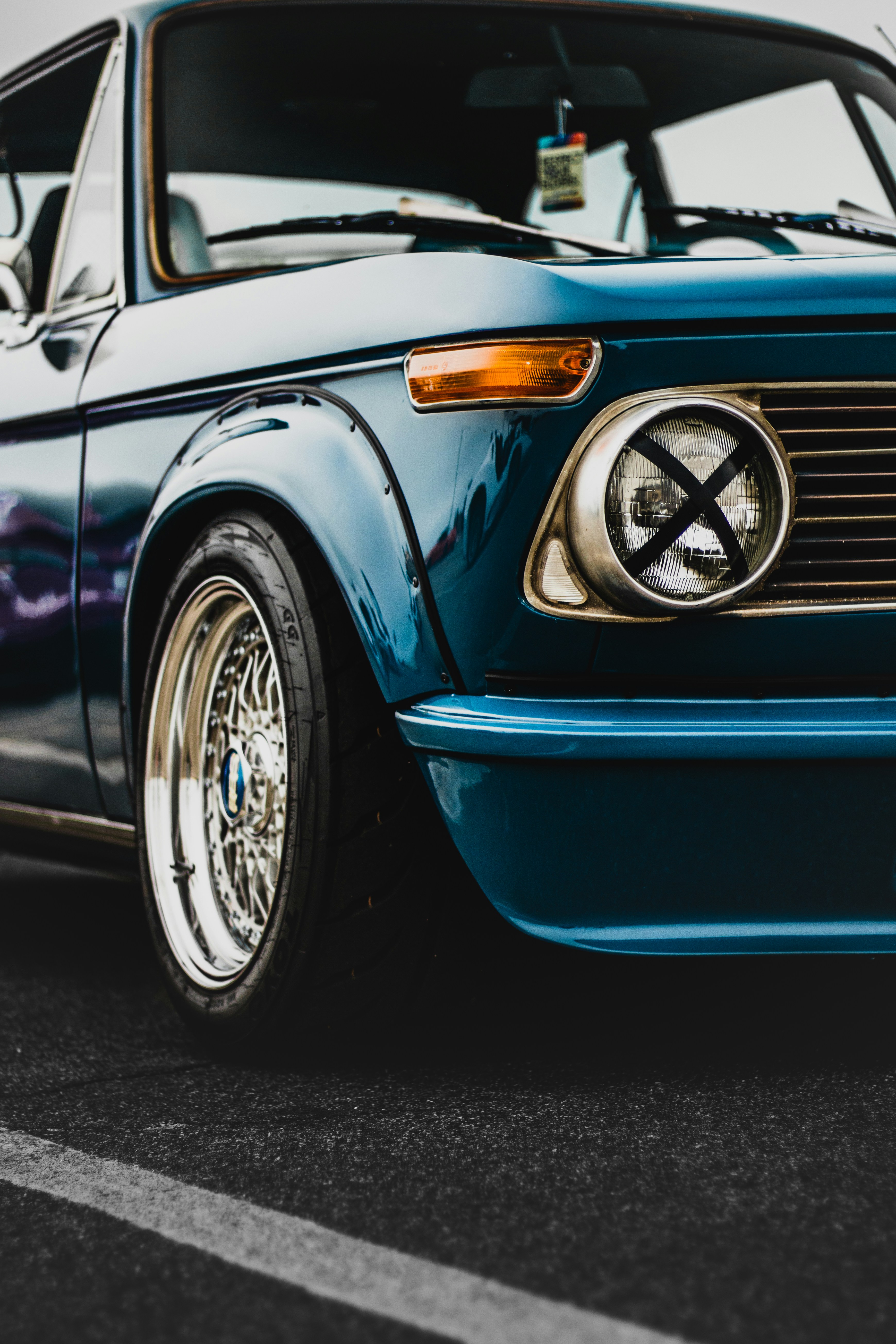 Blue Classic: The Front Quarter of a Wind-Worn Icon
