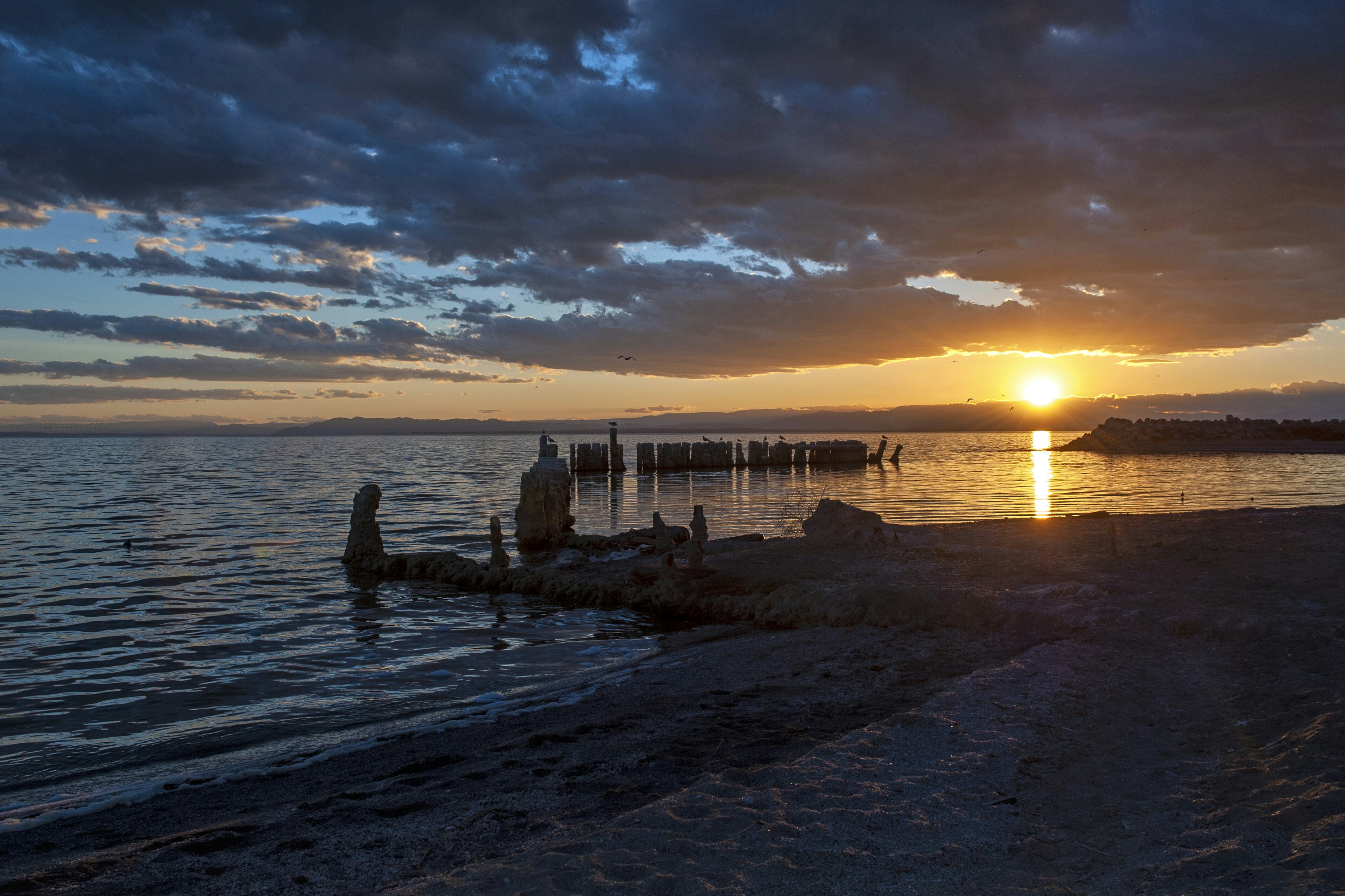 Twilight Reflections at Bombay Beach
