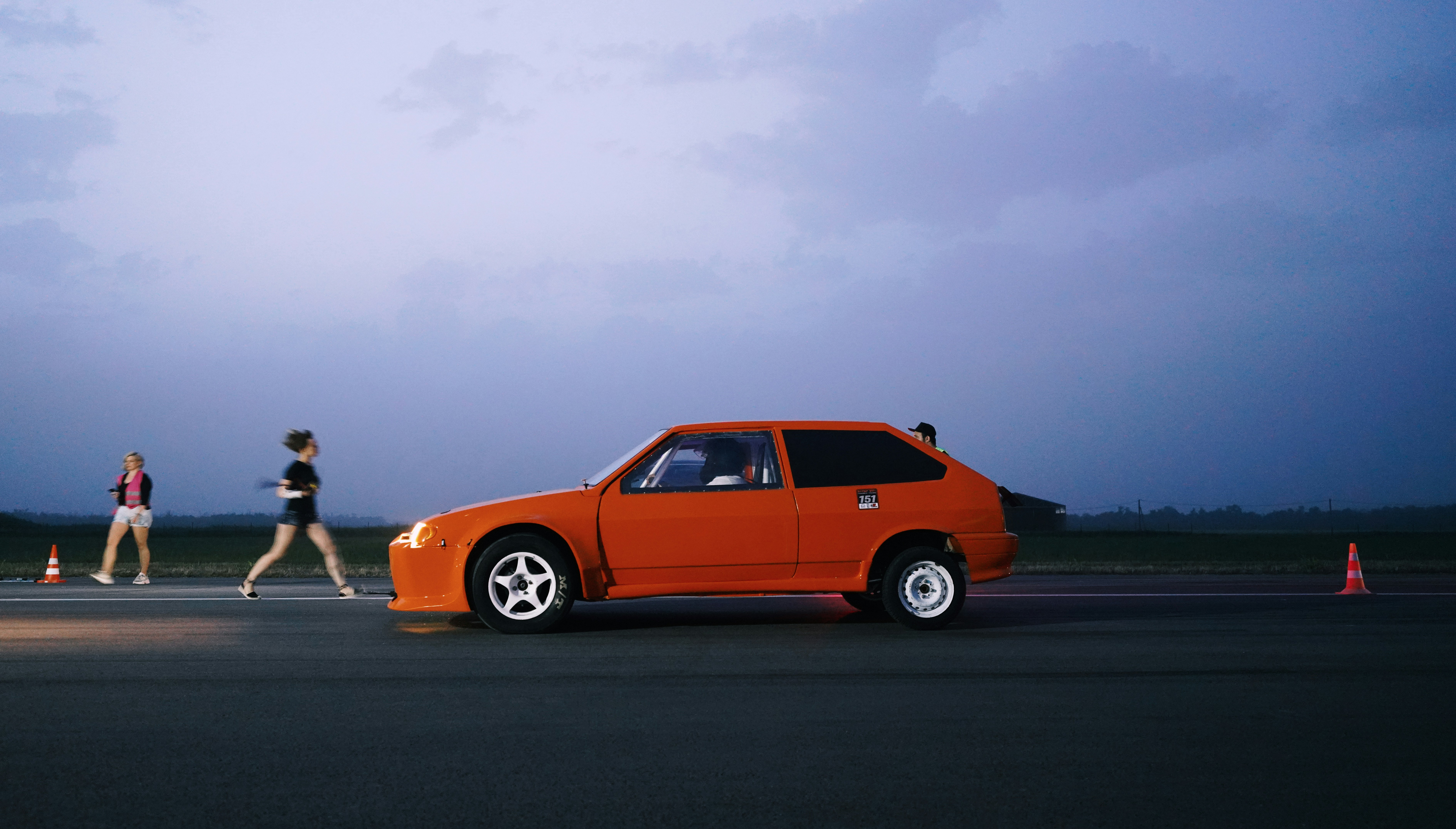 Orange 5 door hatchback on road during daytime photo – Free Car Image ...