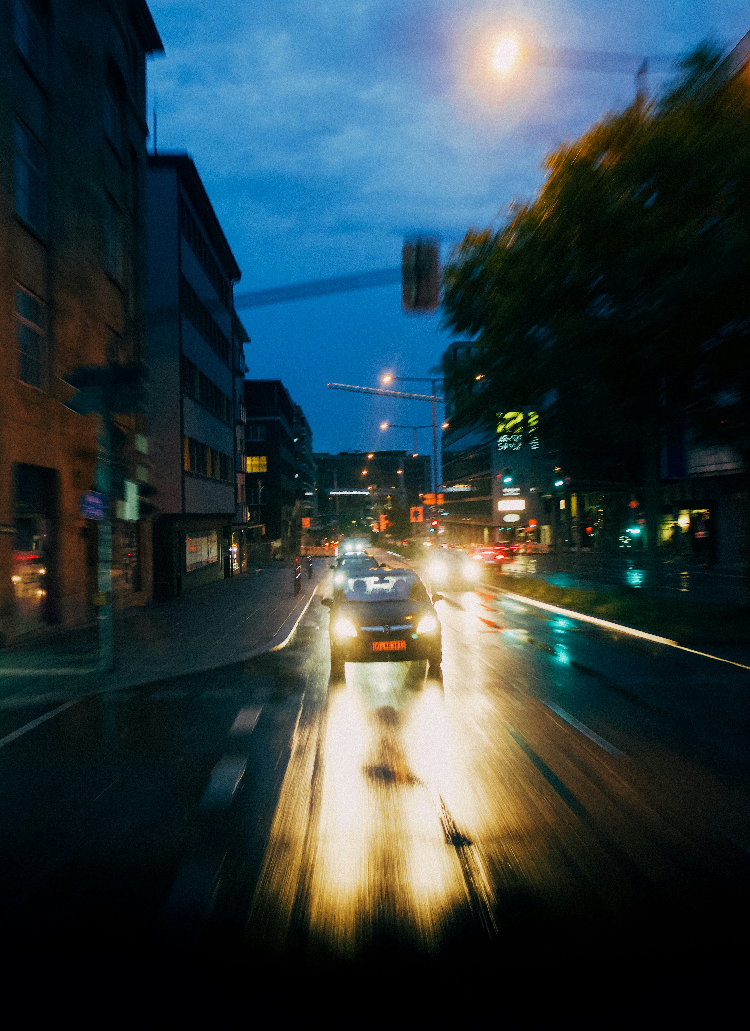 Cars on road during night time photo – Free Stuttgart Image on Unsplash