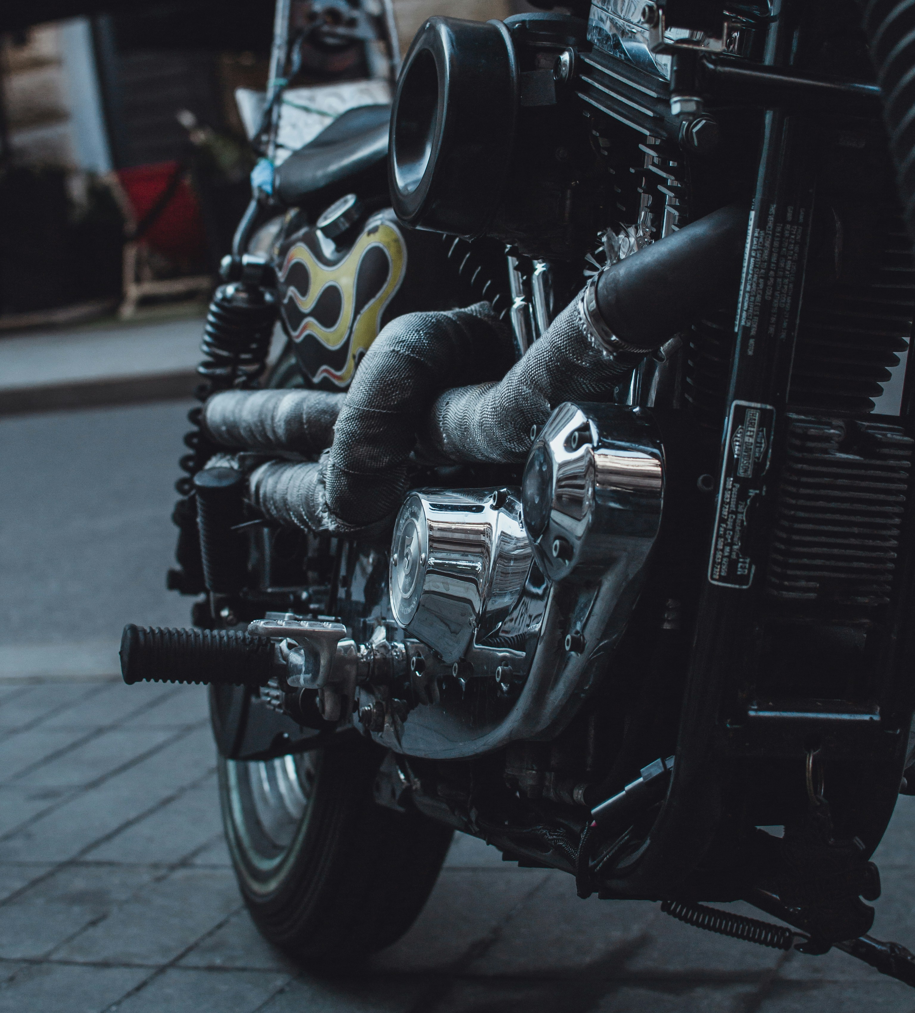 black and silver motorcycle on road