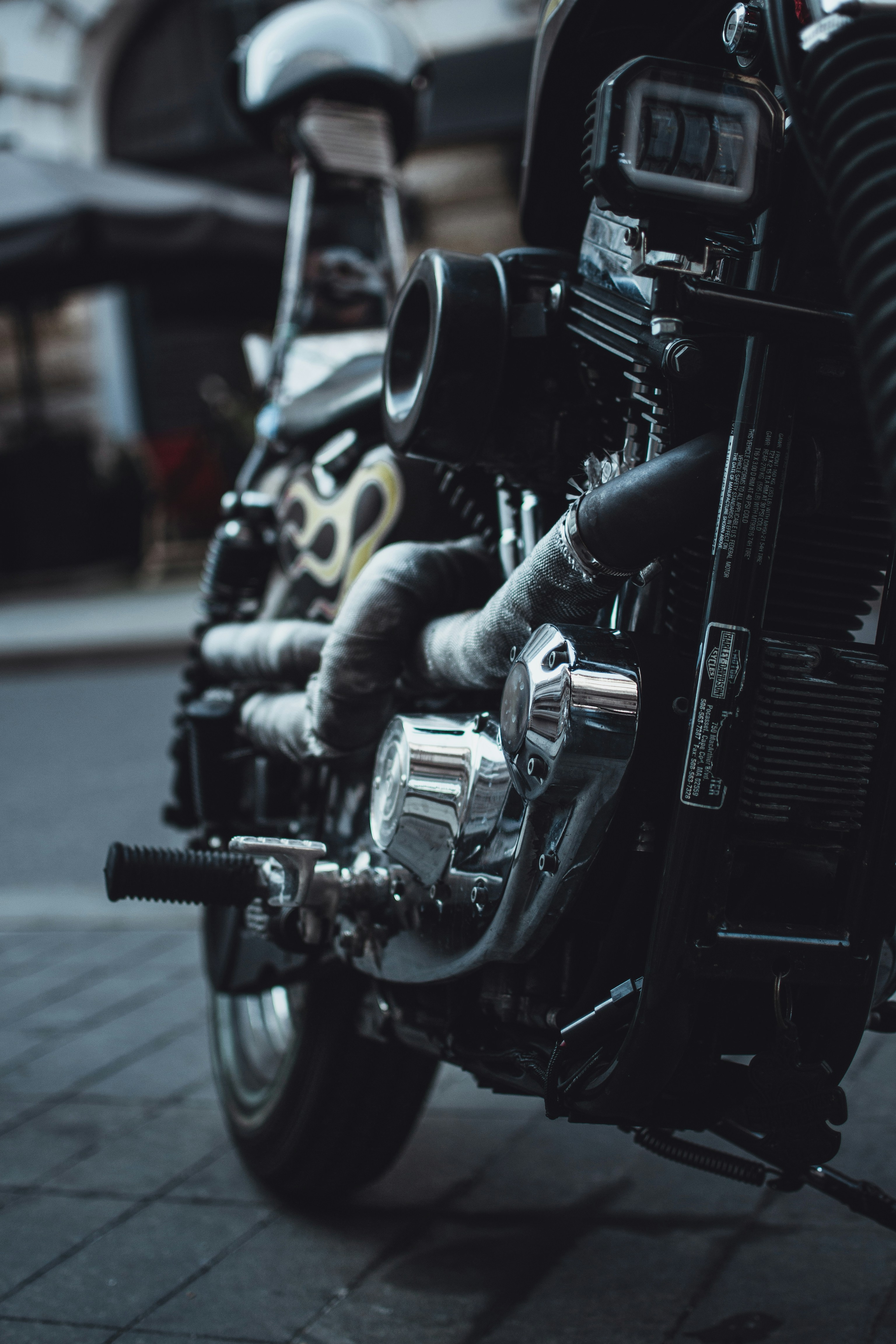 Black motorcycle engine on road during daytime photo – Free Vehicle ...