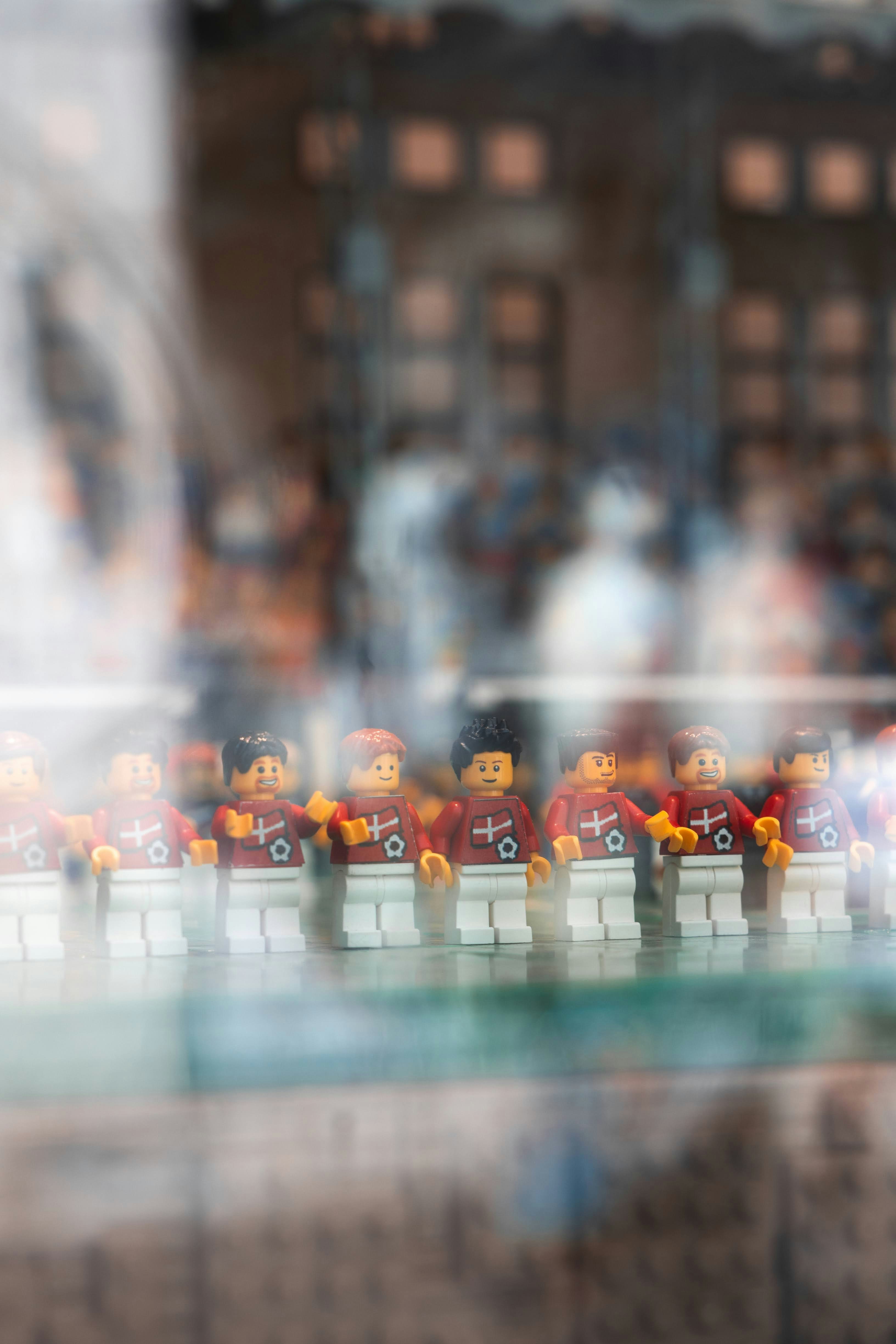 A group of legos sitting on top of a table photo – Free Denmark Image ...