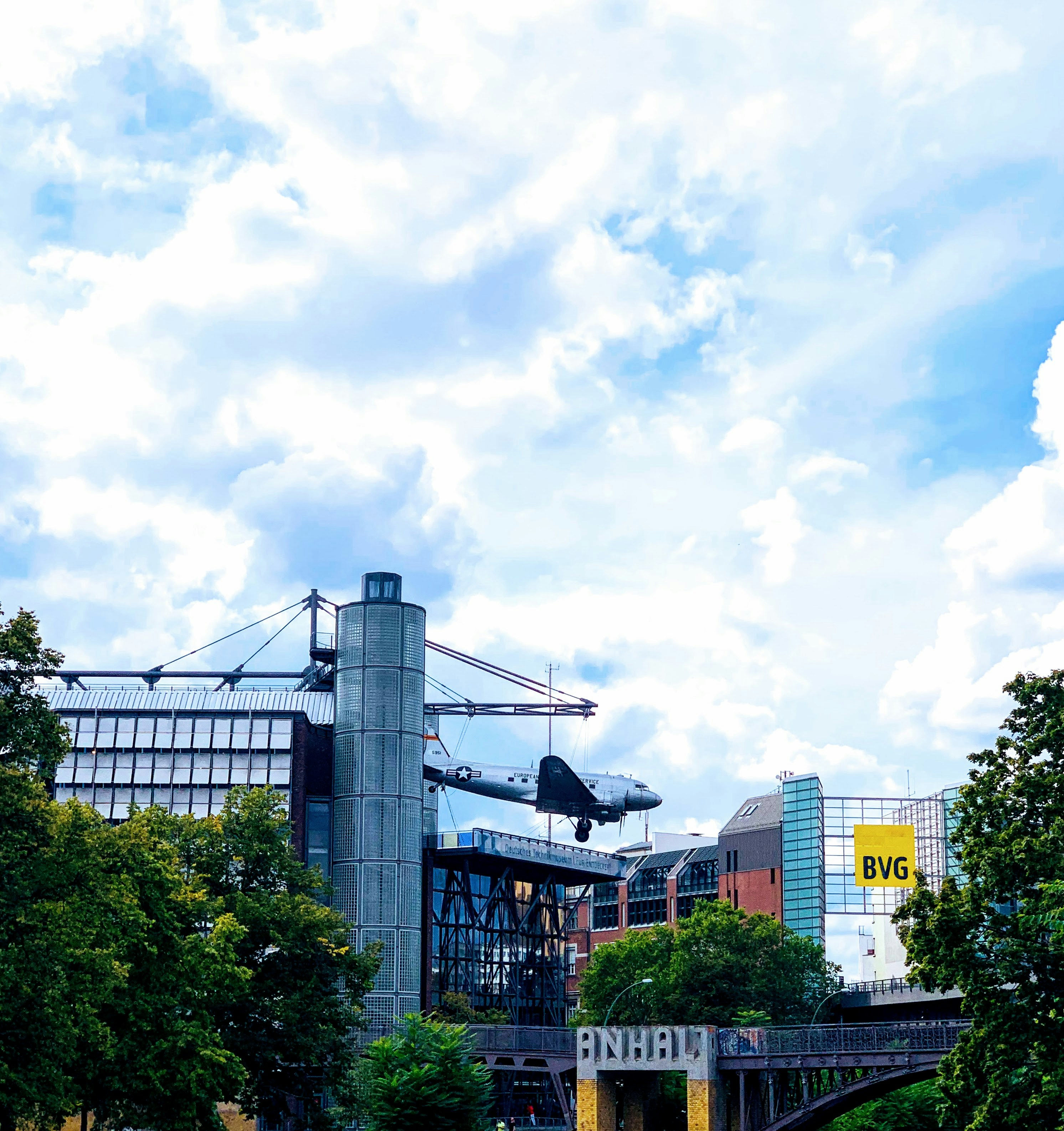 Airframe Above Glass and Brick: Berlin's Suspended Plane Sculpture