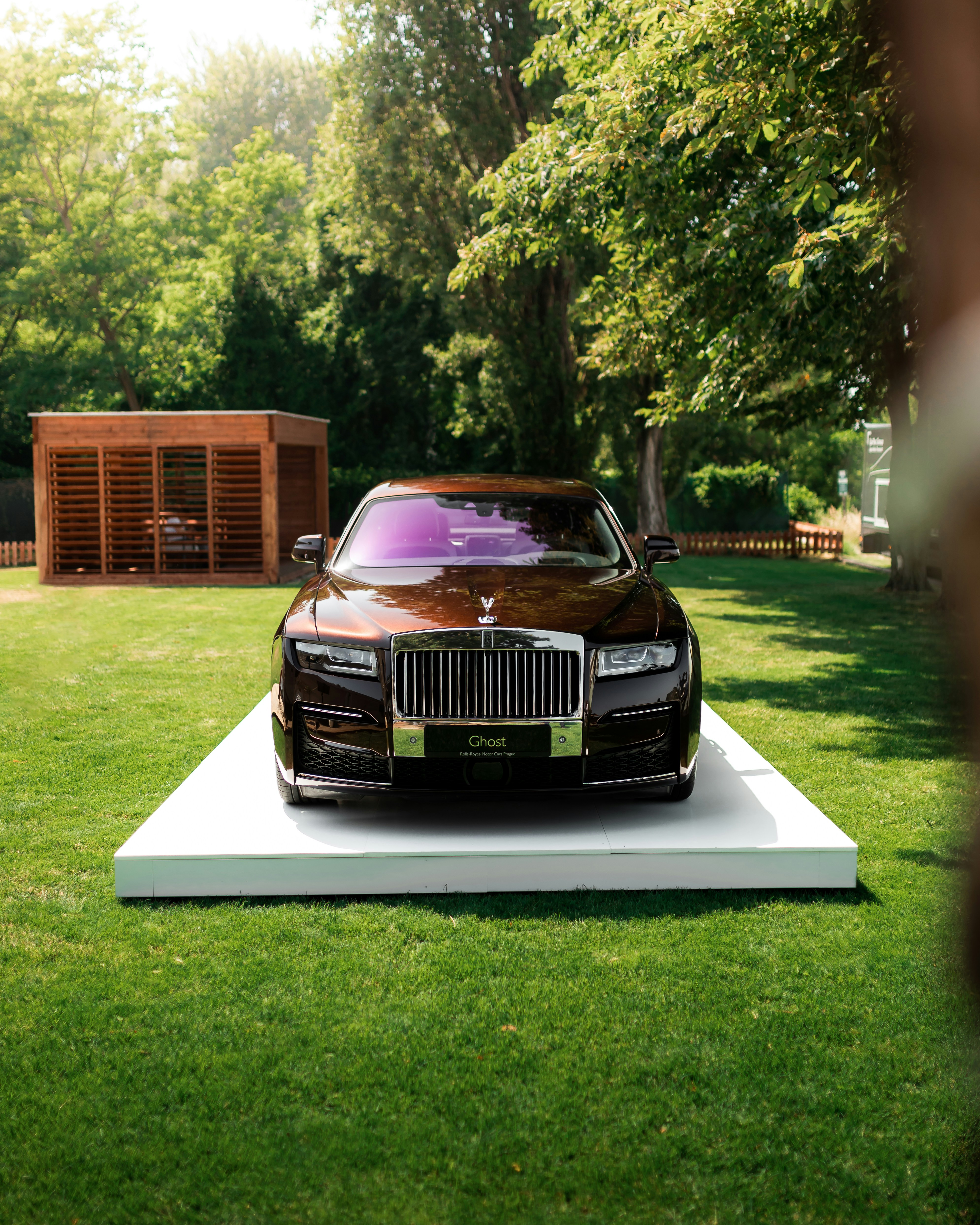 Luxurious phantom on a sunlit pedestal