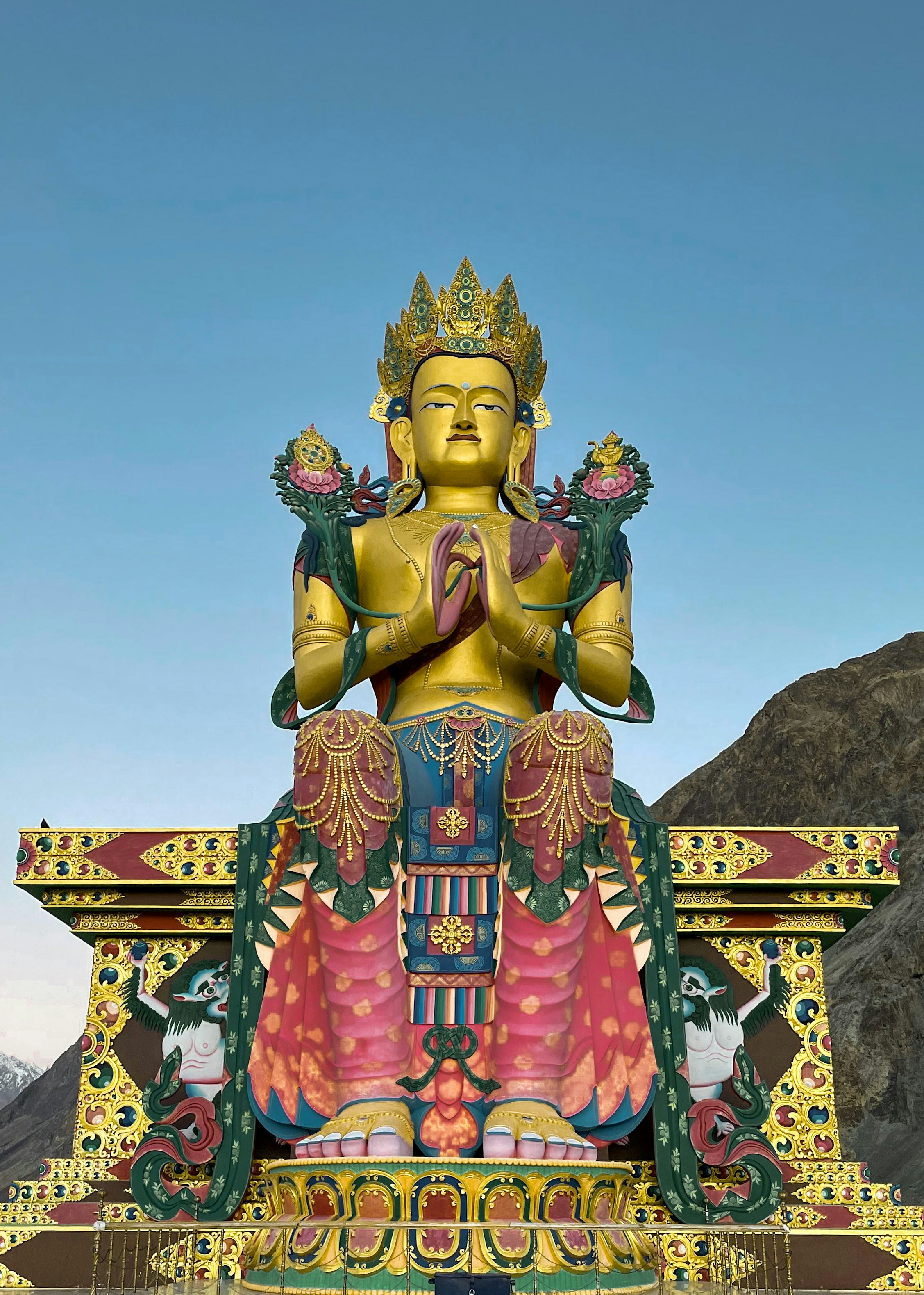 Gold hindu deity statue under blue sky during daytime photo – Free ...