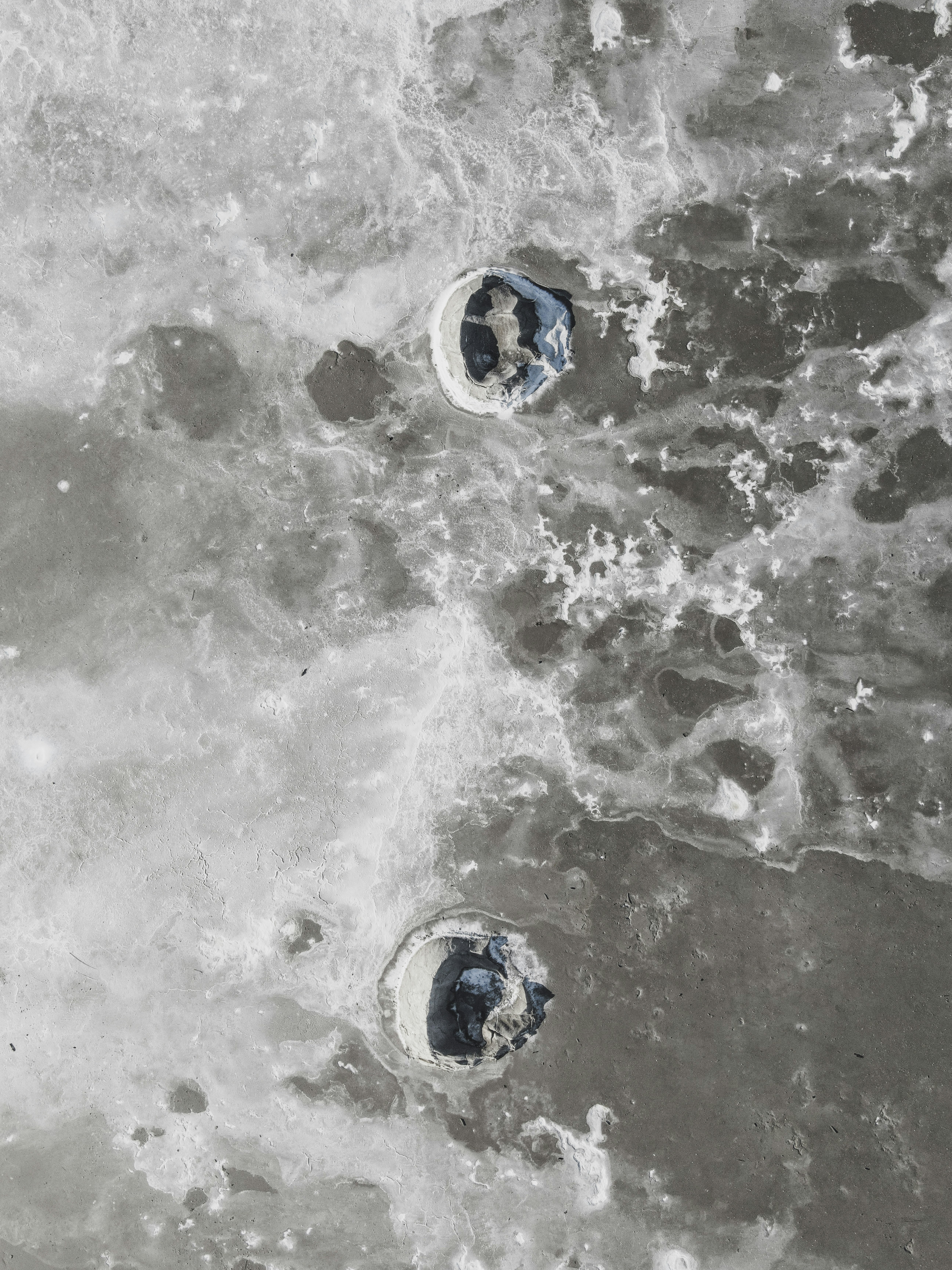 blue and white ball on water