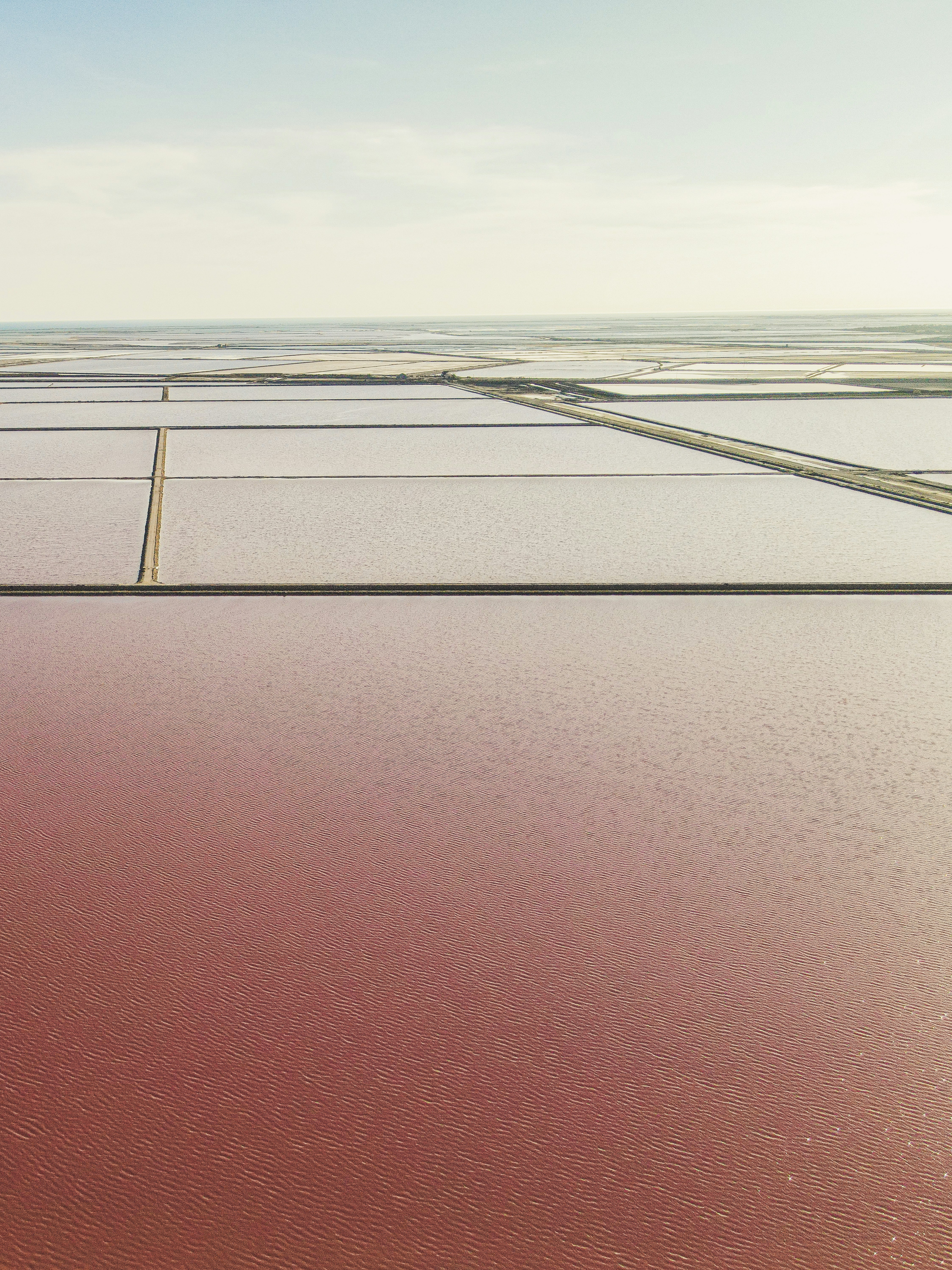 Chromatic Salt Flats from Above
