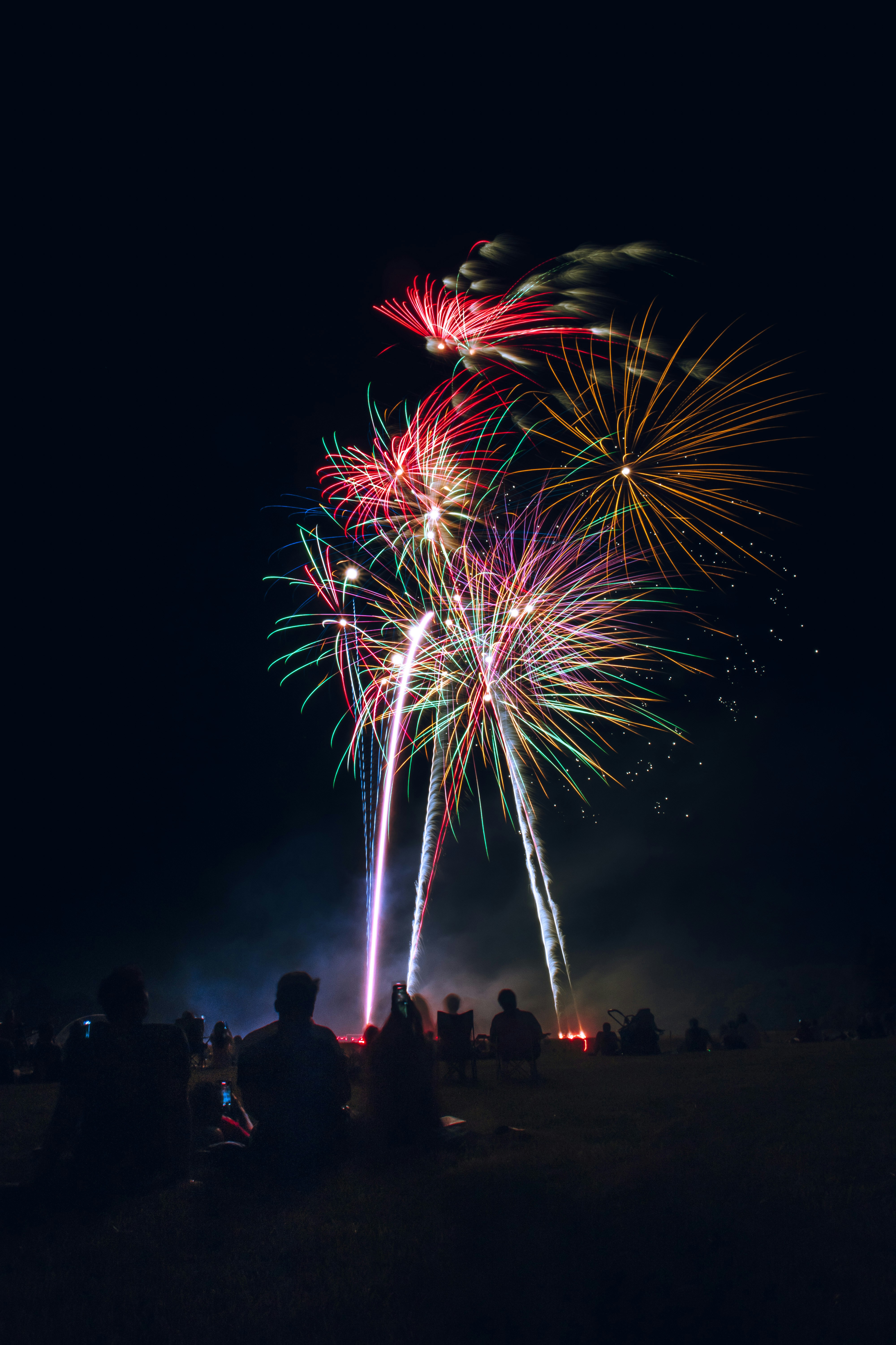 People watching fireworks display during nighttime photo – Free ...