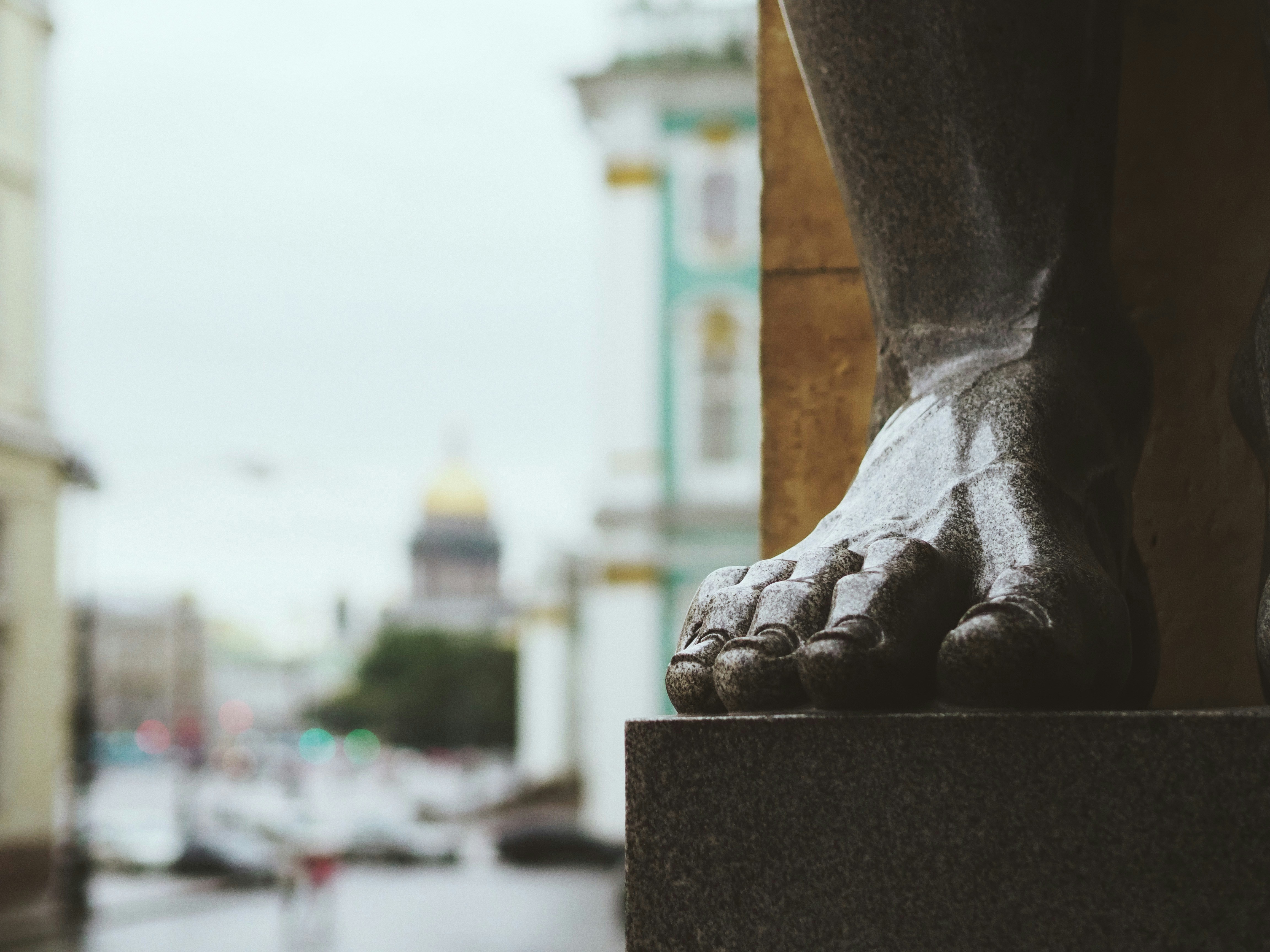 Footsteps in Stone: A Giant's Gaze by the City Gate