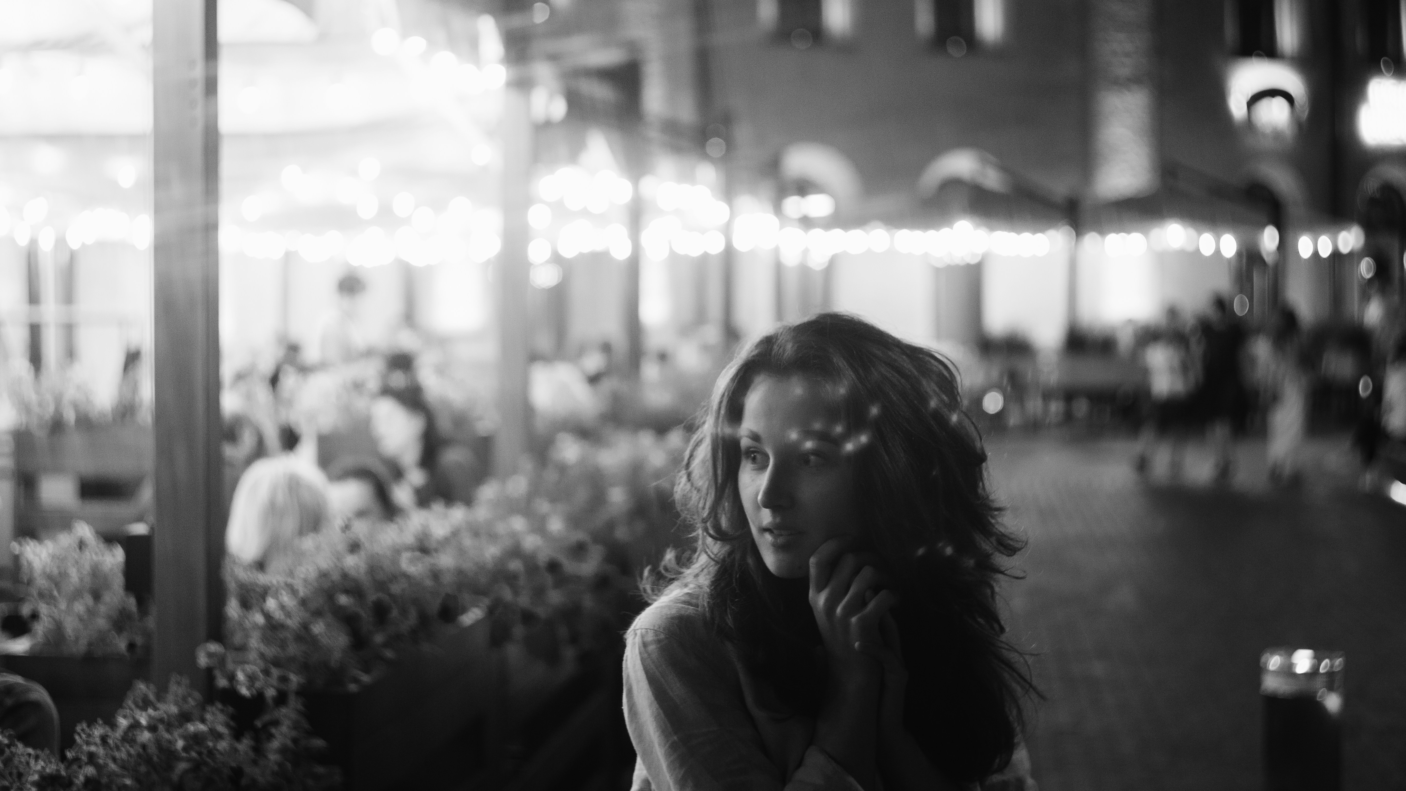 Neon Quiet: A Portrait Amid City Night's Whisper