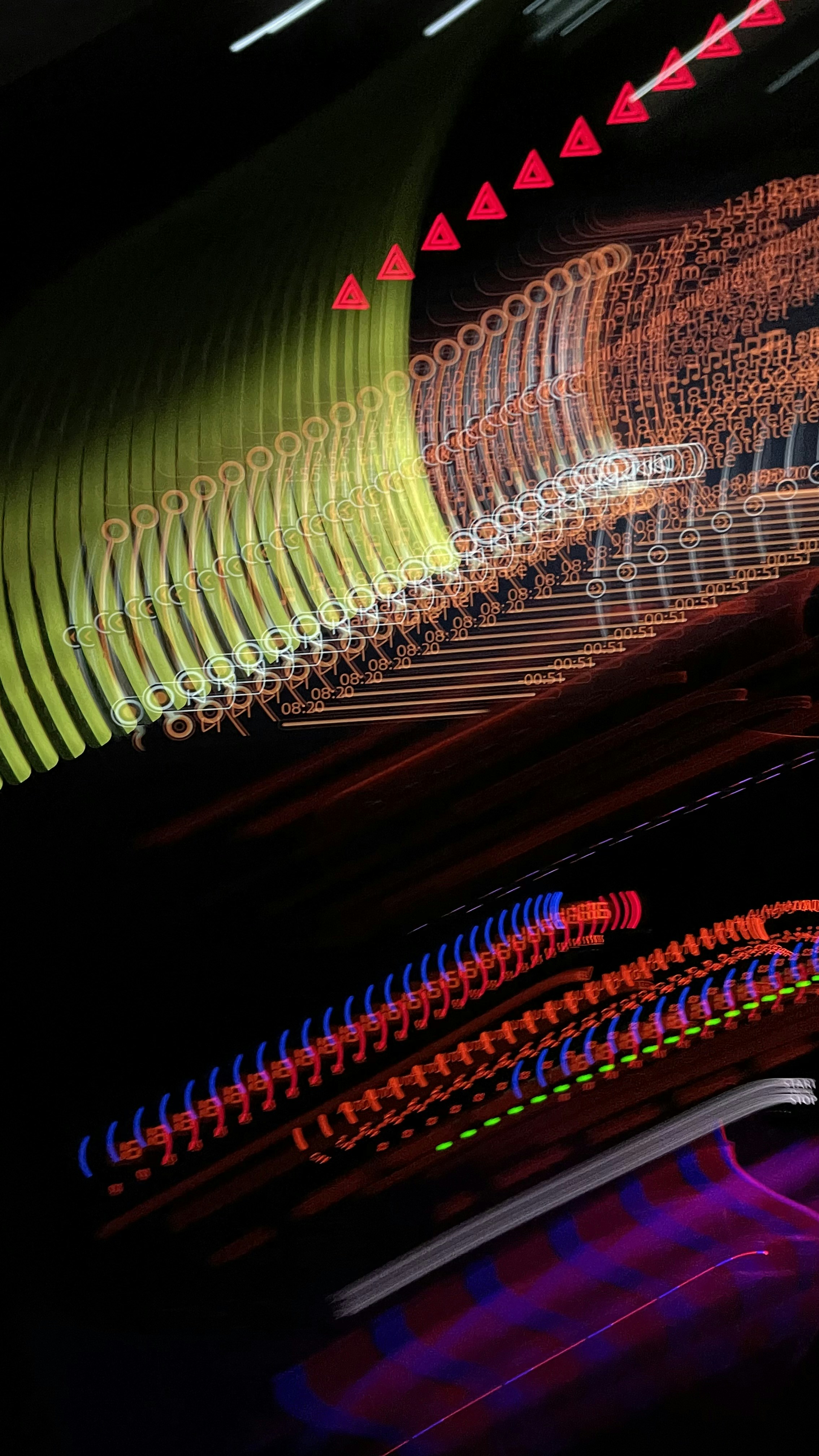 Neon Helix: Night-Scape Light Trails