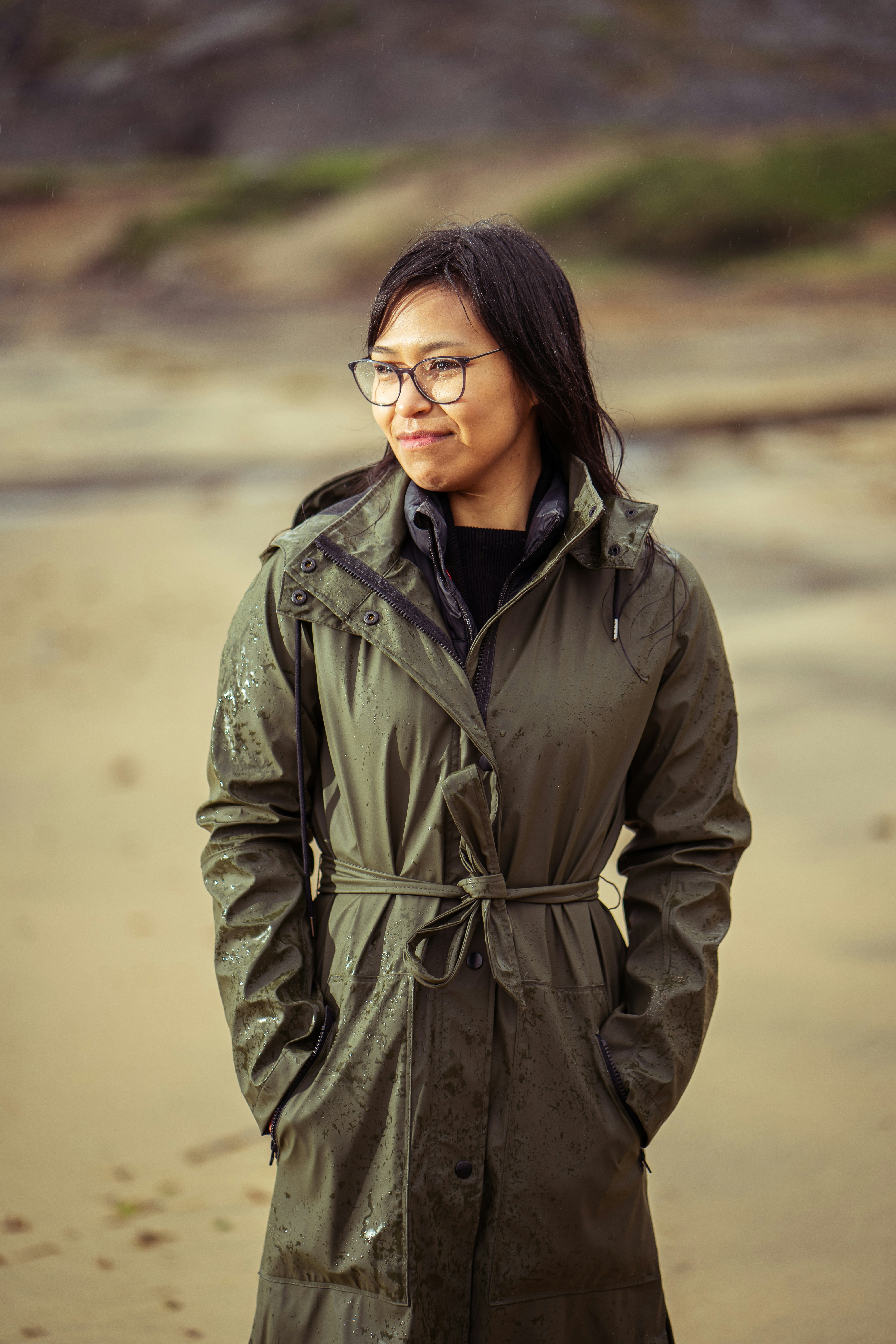 Coastal Confidence: A Quiet Portrait in Rainwashed Light