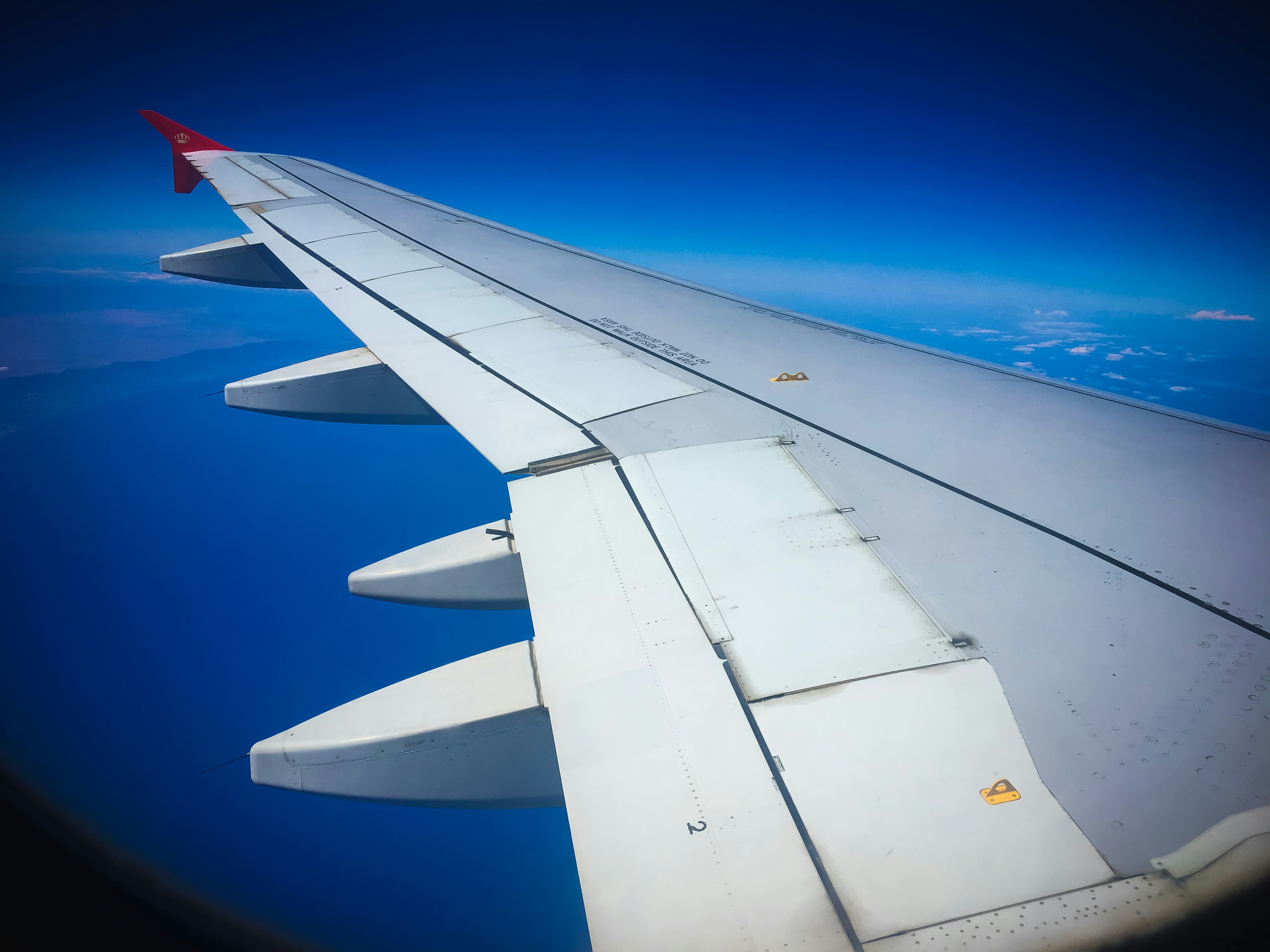 White and red airplane wing photo – Free Sky Image on Unsplash