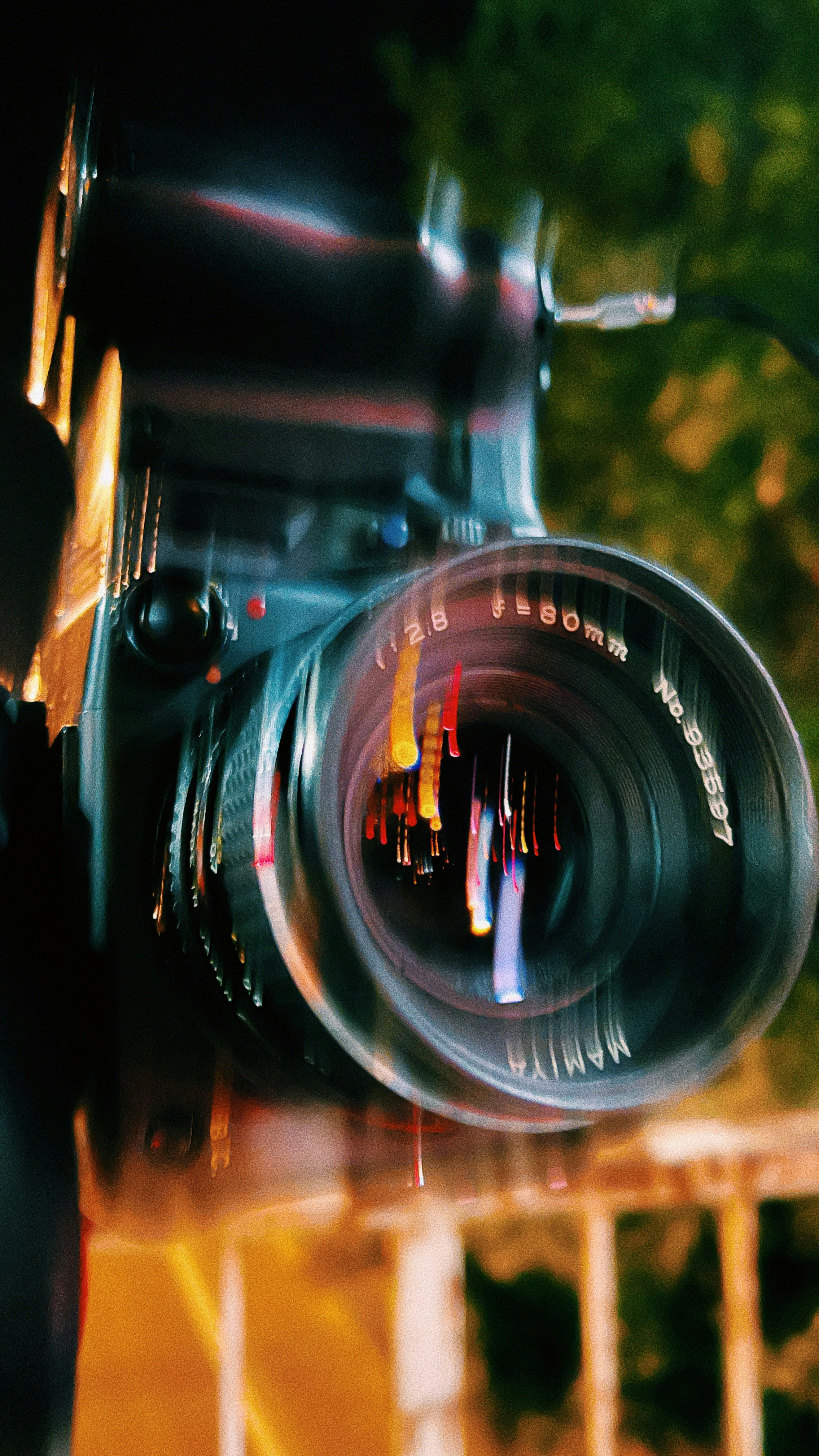 Camera Lens Reflection