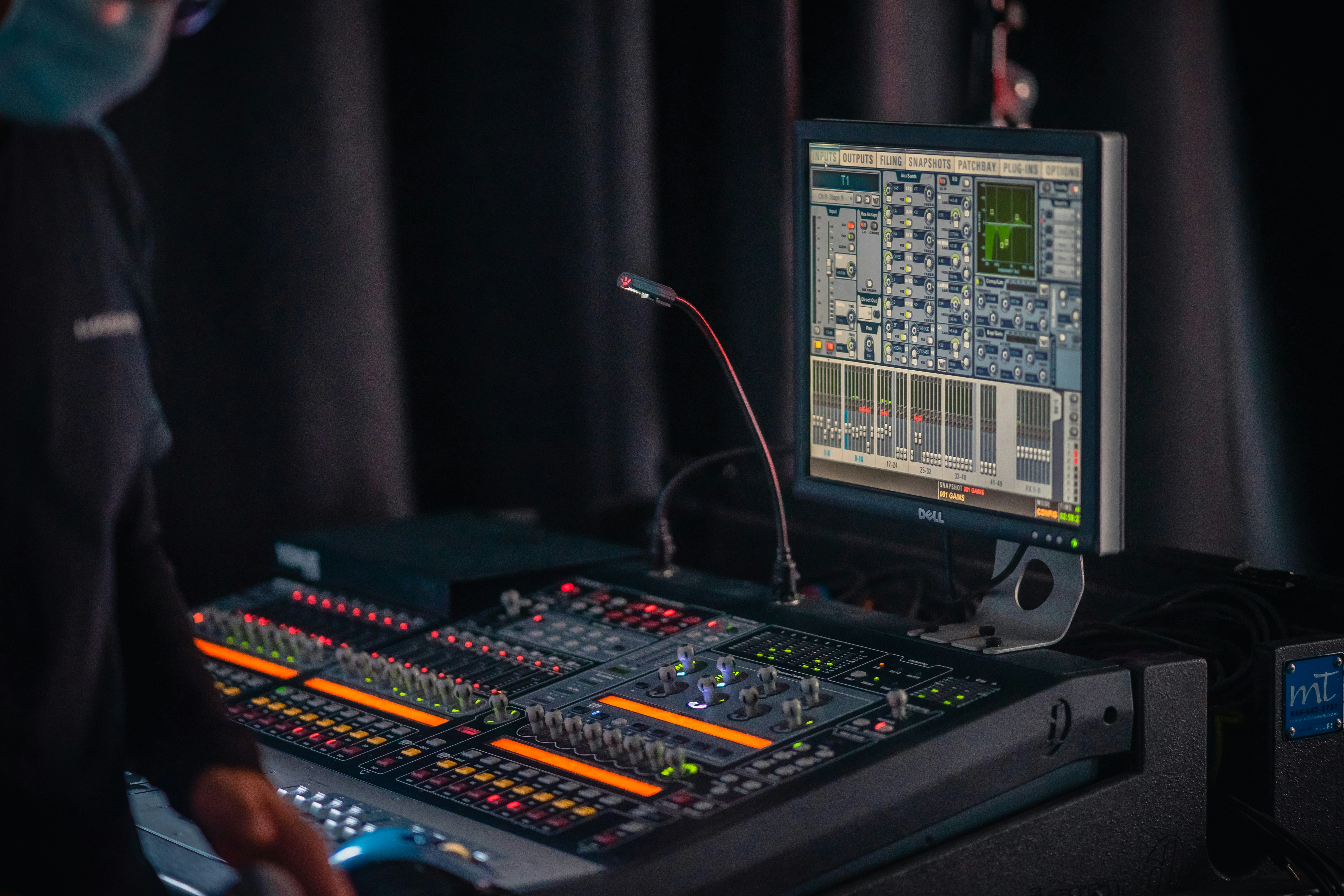 Black and gray audio mixer photo – Free Sound board switches Image on ...