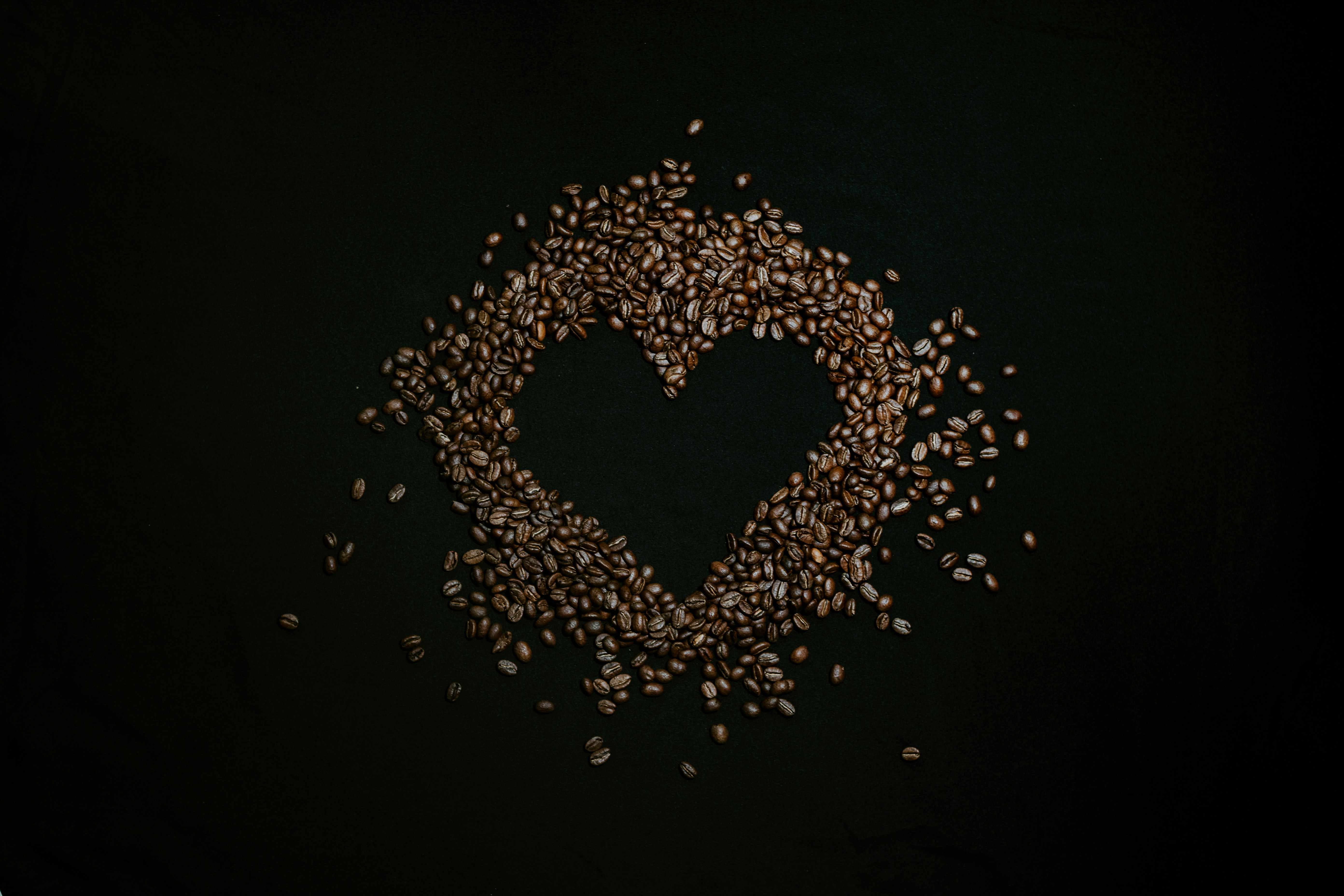Midnight Heart: A Seed Ring Embracing Negative Space