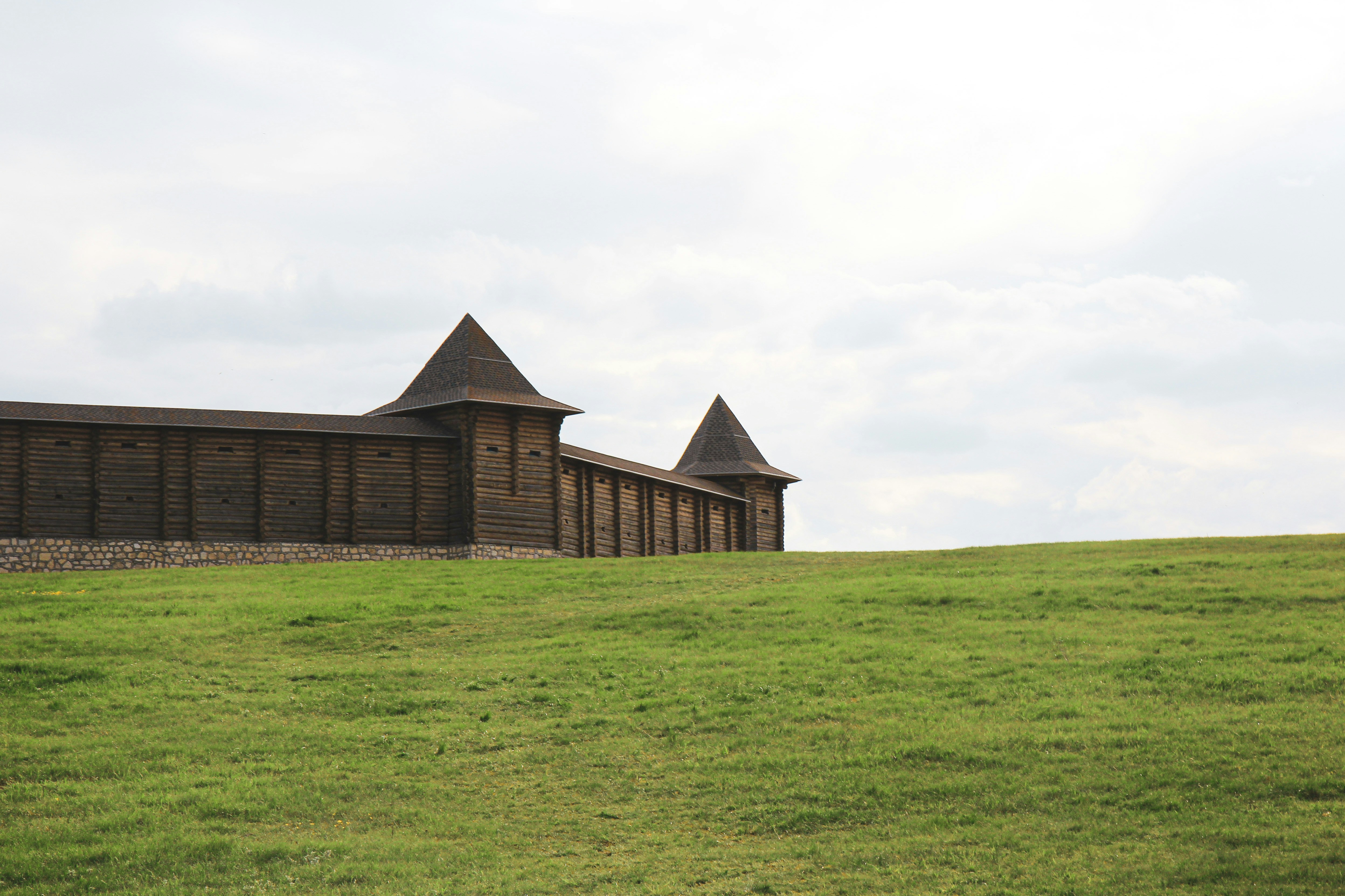 Palisade on the Prairie: Timbered Fortlet Against an Open Sky