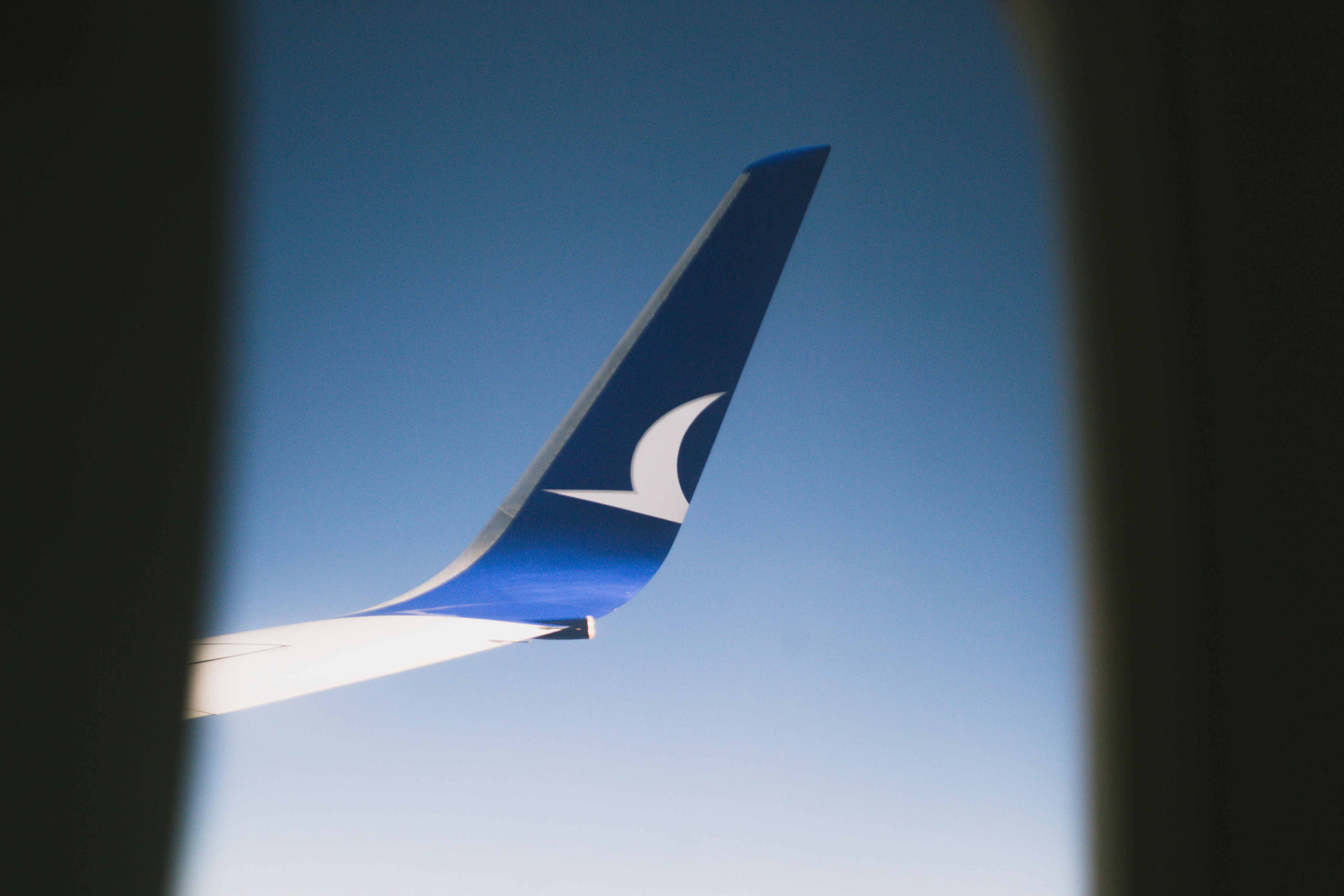 White and blue airplane wing photo – Free Aircraft Image on Unsplash