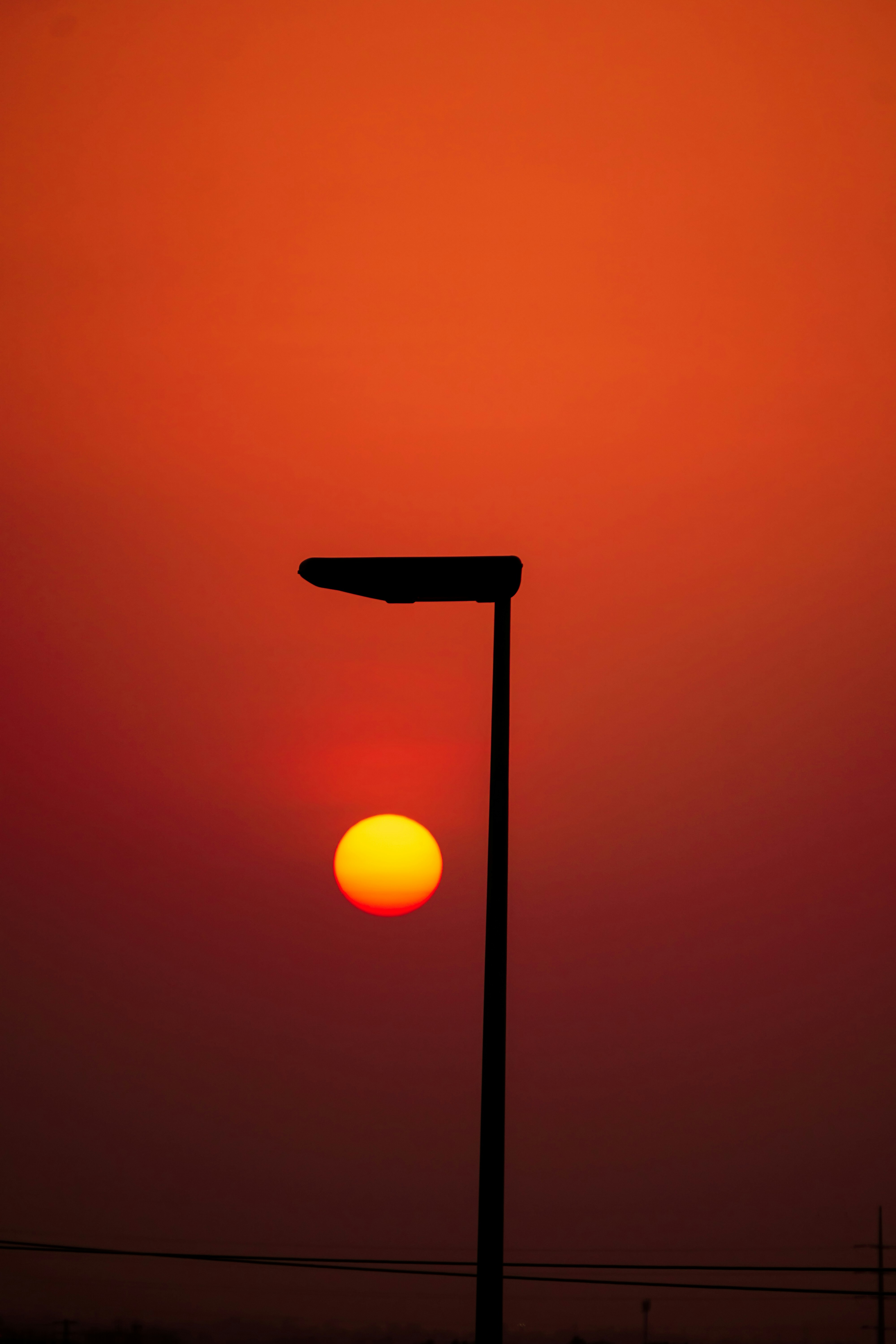 Black and orange street light during sunset photo – Free Indore Image ...