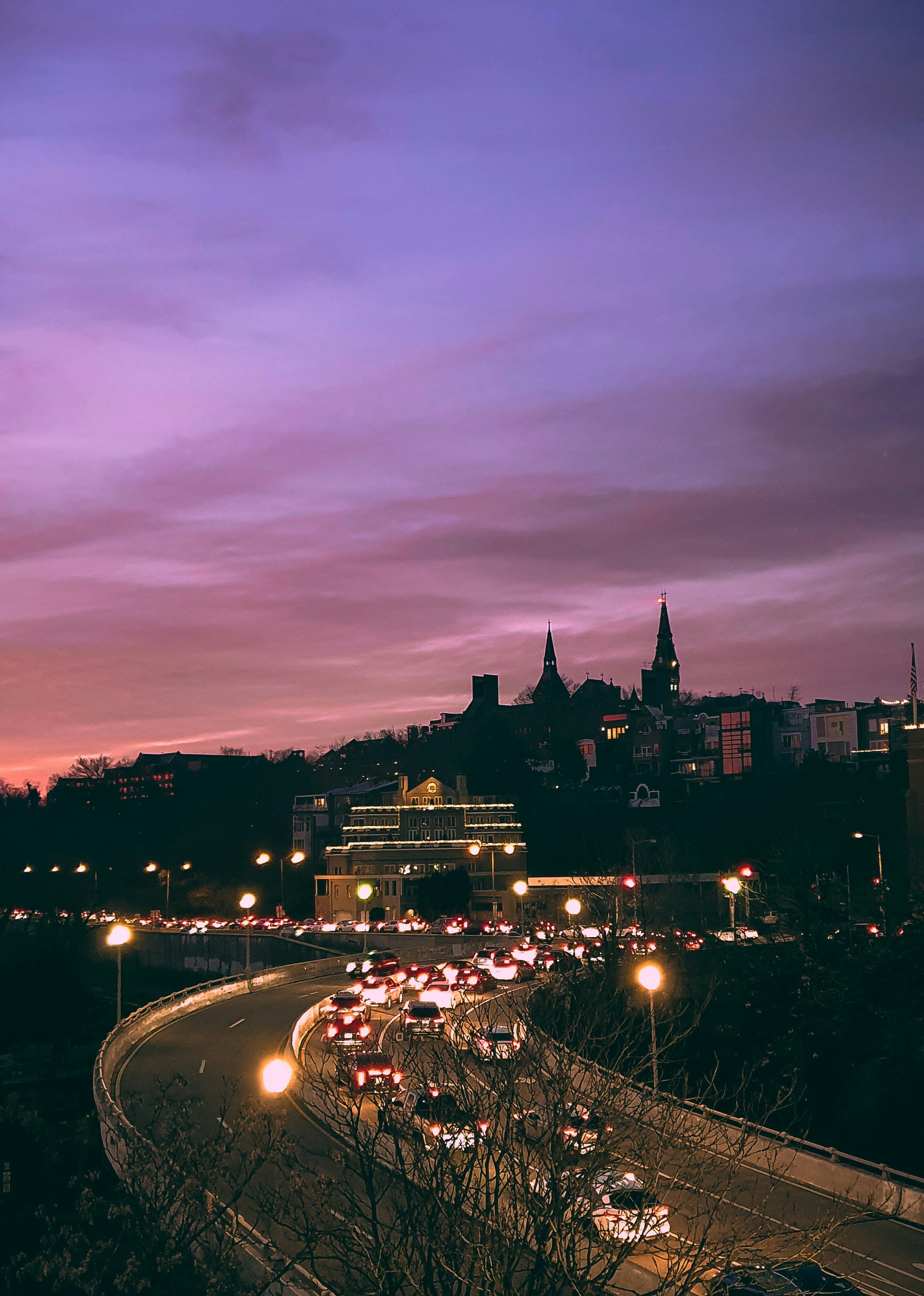 City with high rise buildings during night time photo – Free Georgetown ...