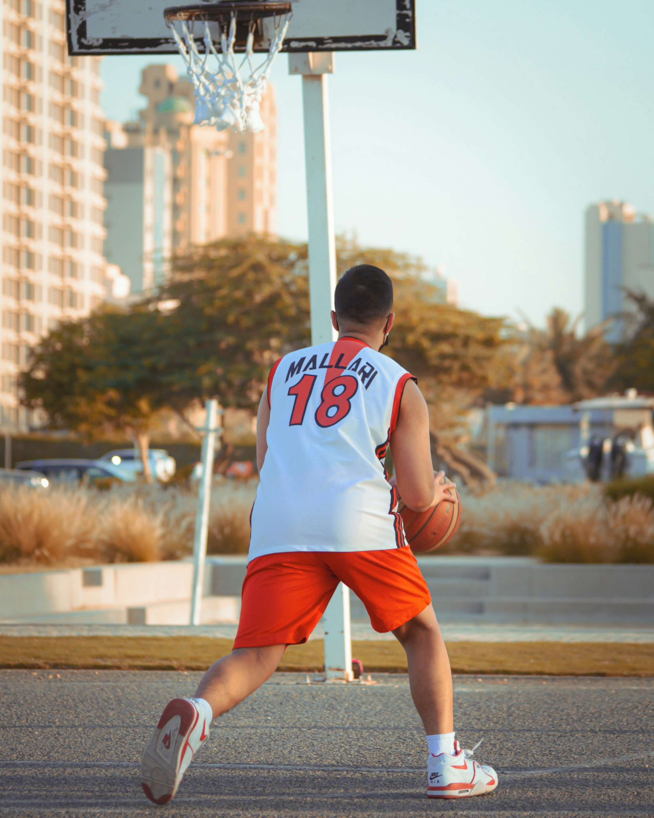 local basketball team practicing
