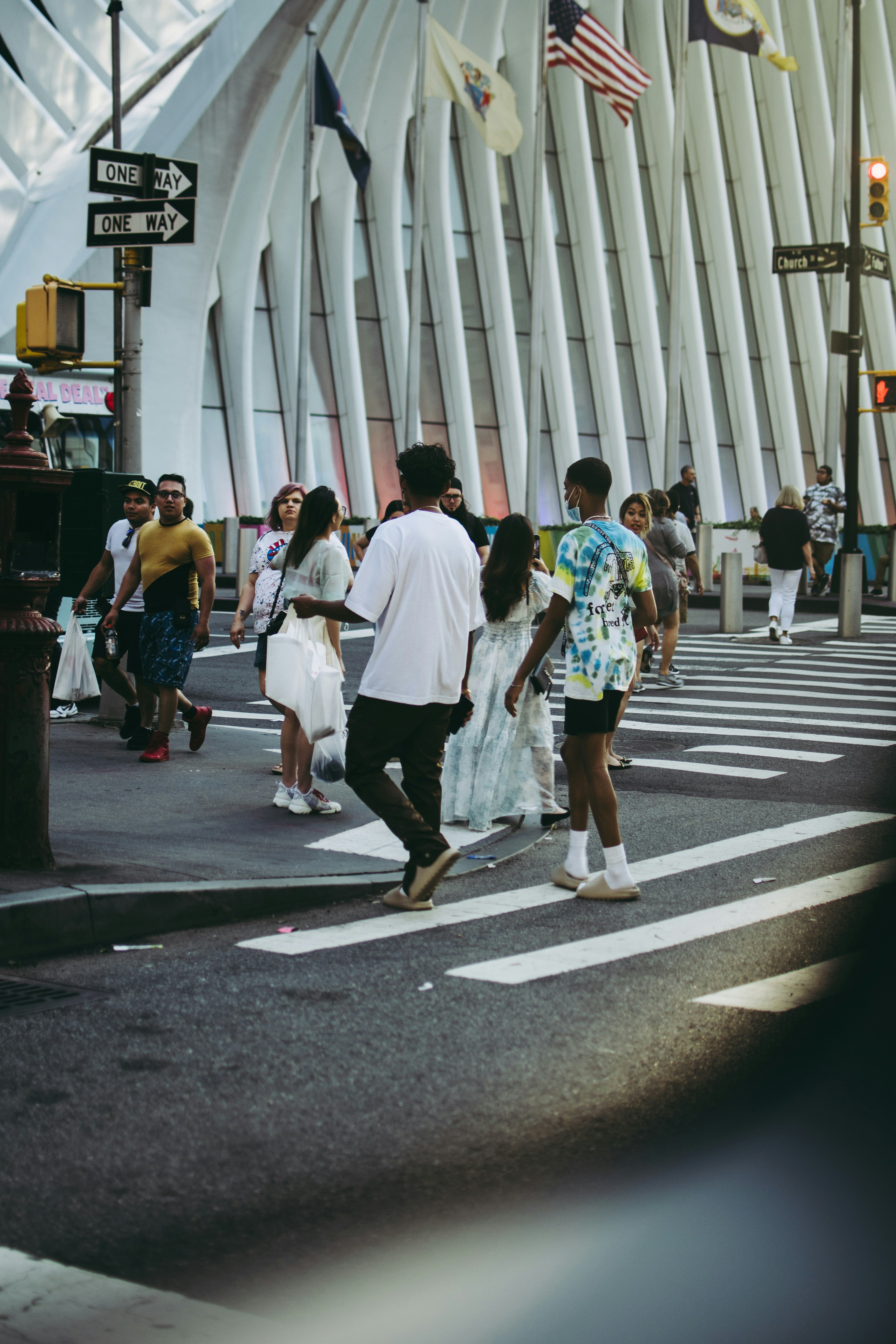 Archways and Footsteps: Pedestrian Rhythm Under a Modern Arc