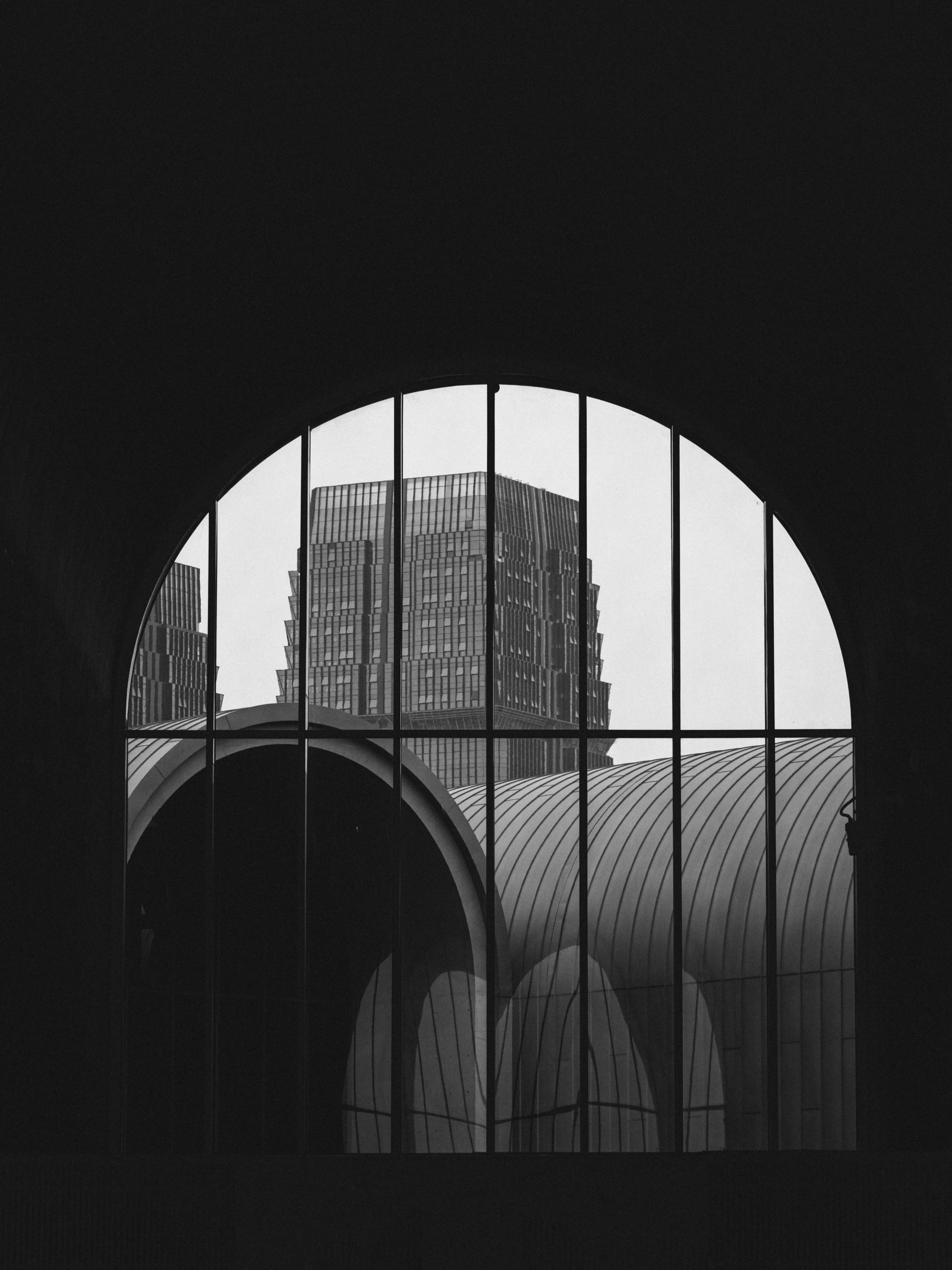 Grayscale photo of metal gate photo – Free Architecture Image on Unsplash
